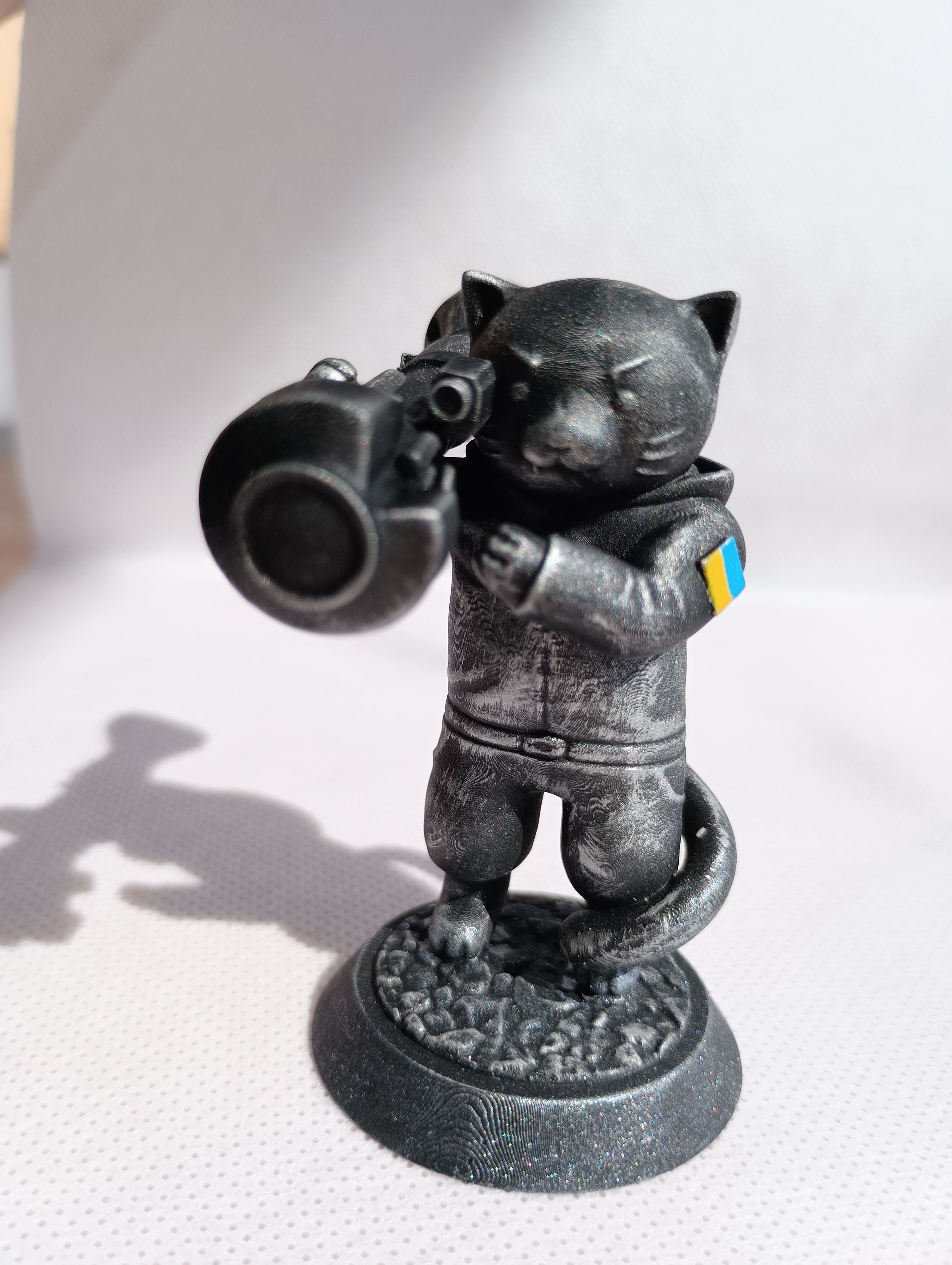 Ukrainian War Cat with NLAW Rocket Launcher ZSU 3D model 3D printable ...