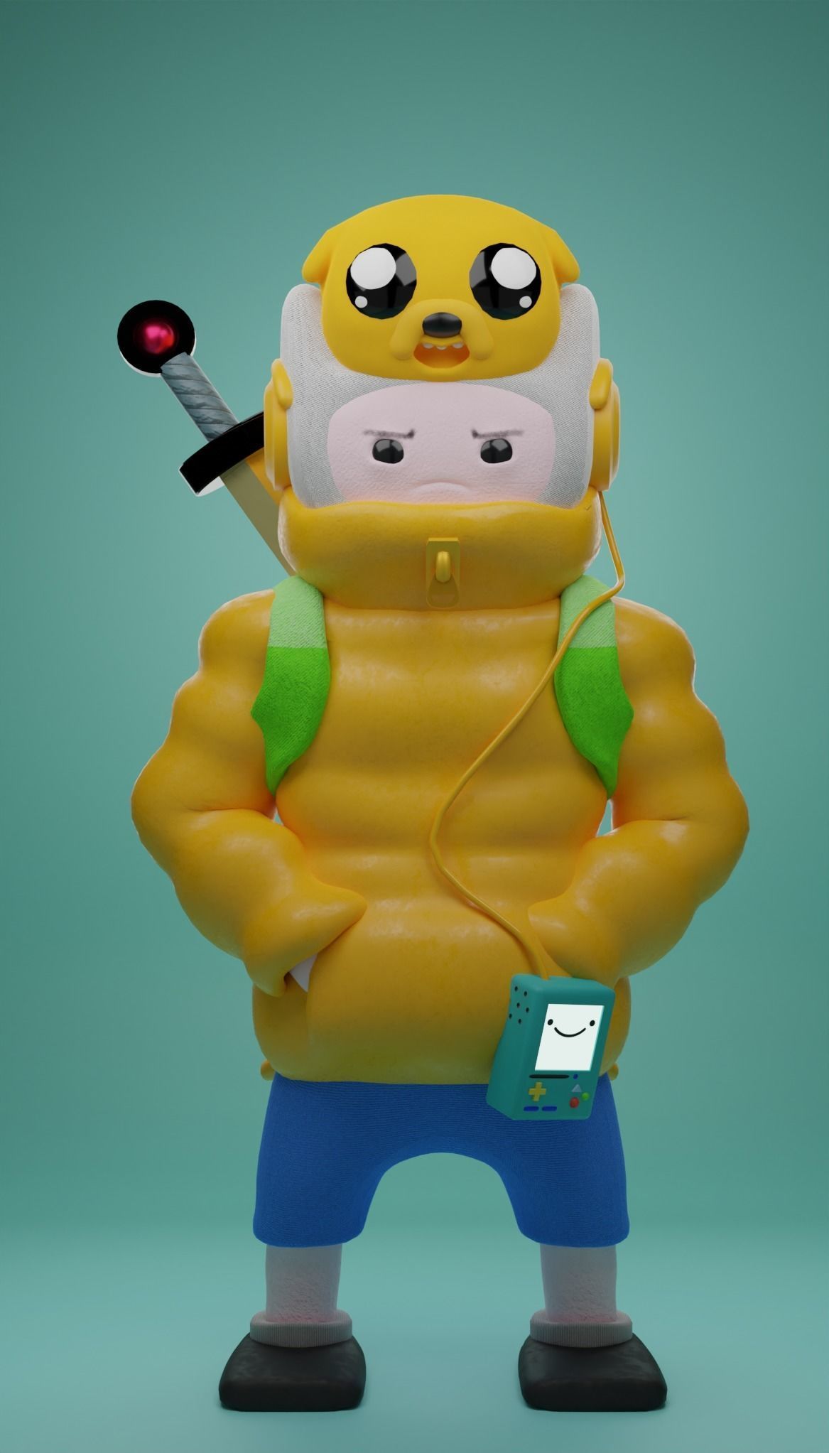 3D model Puff jake n lil finn VR / AR / low-poly | CGTrader