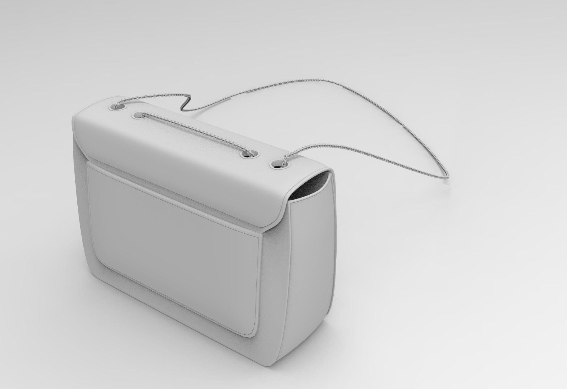 Chain Strap Shoulder Bag 3D model | CGTrader