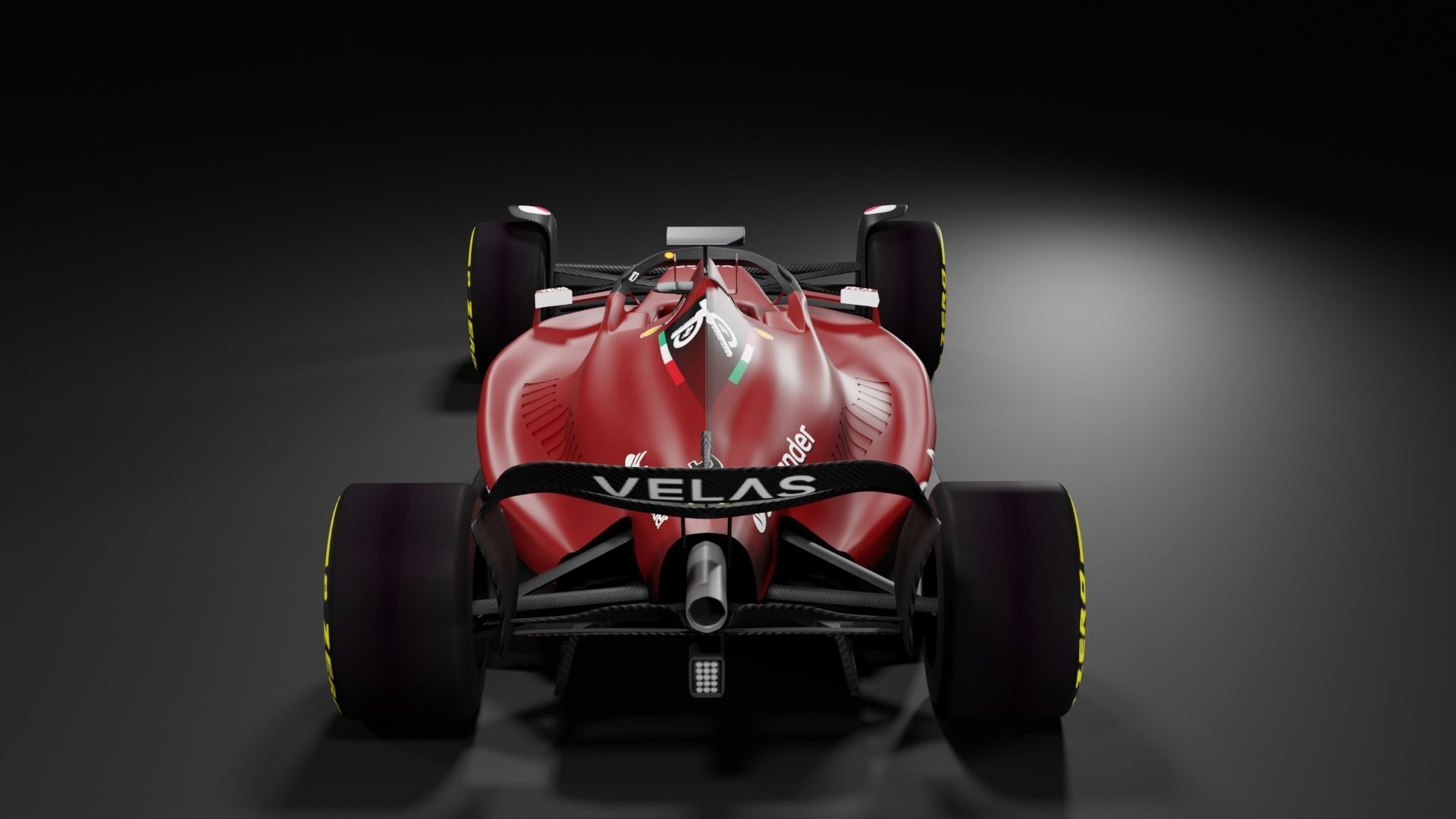 3D model Formula 1 Ferrari Scuderia 16 Low Poly and High Poly F1-75 VR ...