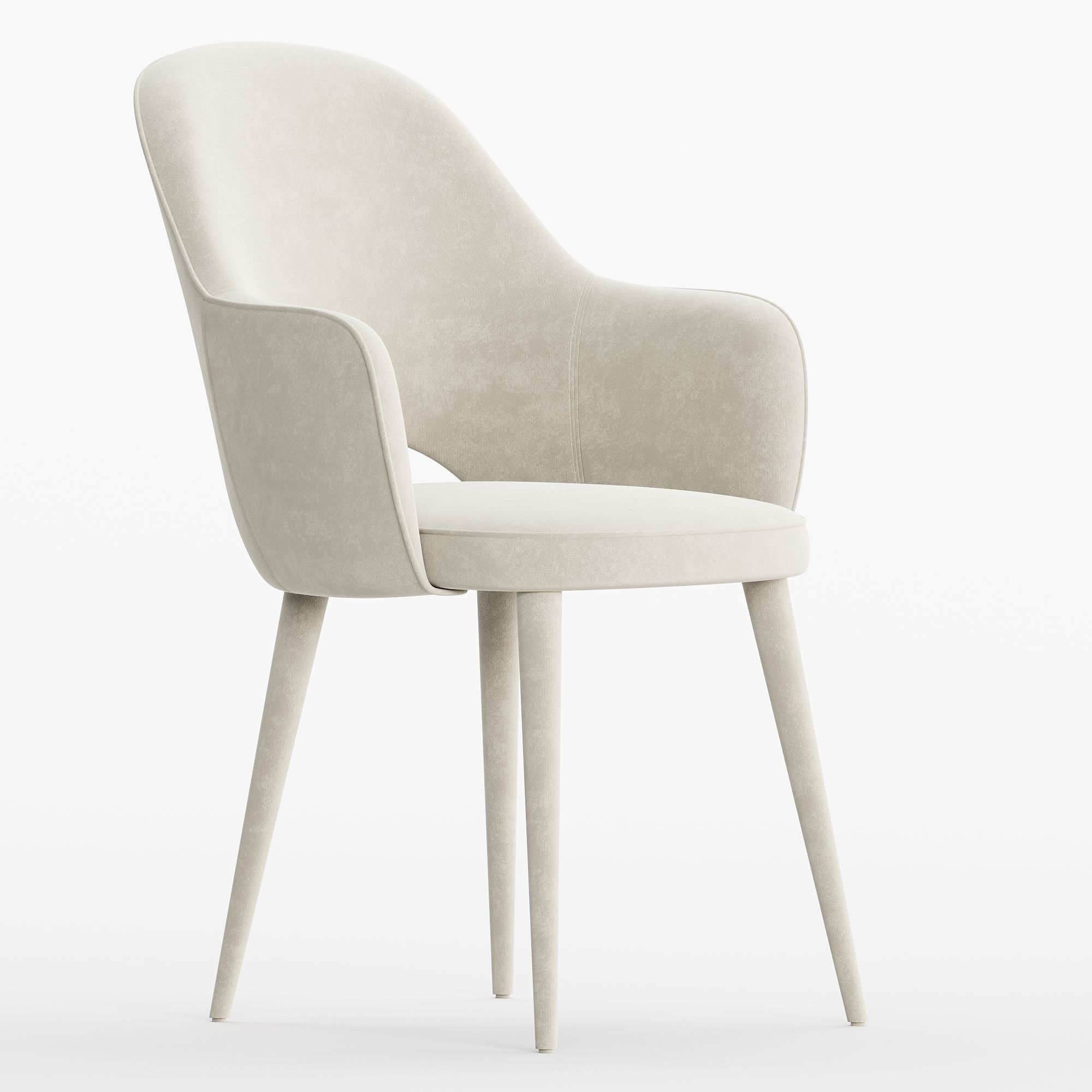 pols potten velvet chair 3D model | CGTrader