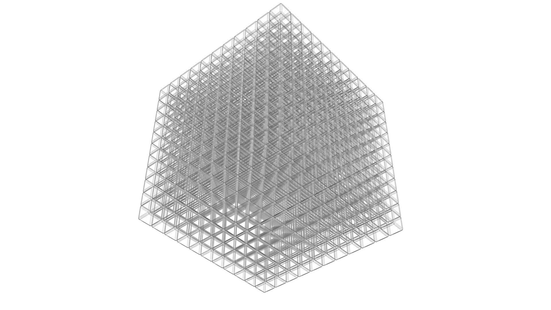 Rubiks Cube 11x11x11 Non Mixed 3D model | CGTrader