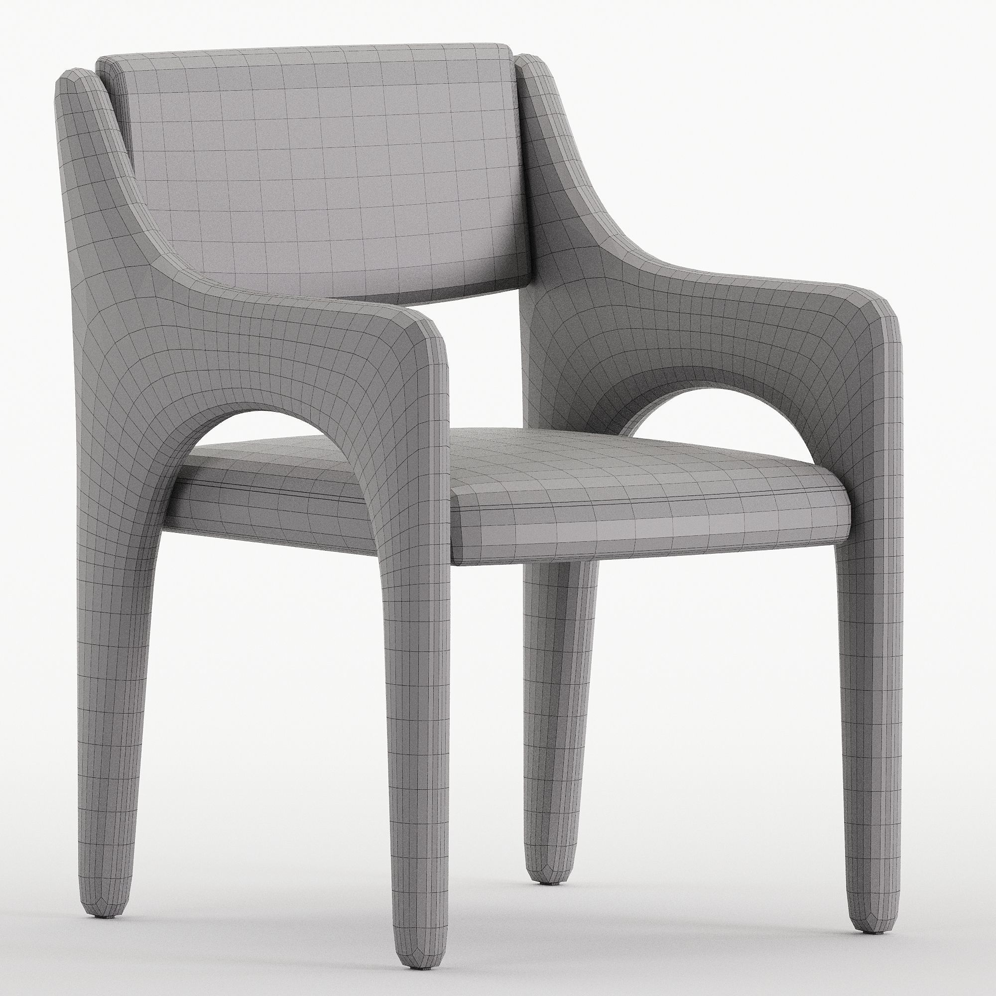 Godard Dining Chair 3D model | CGTrader