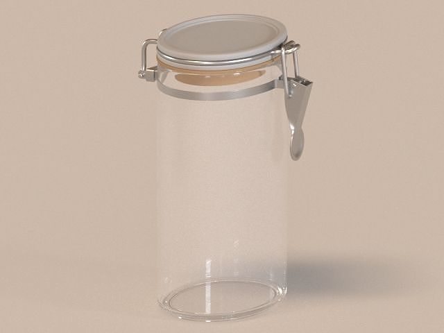 Glass container 3D model | CGTrader