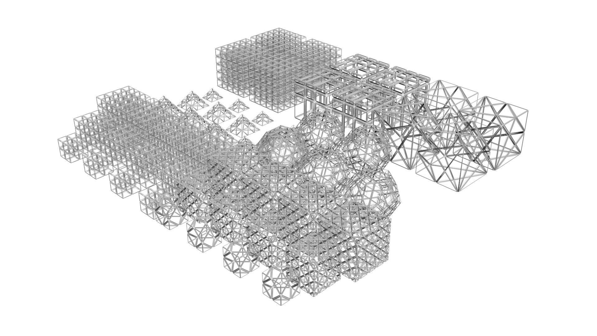 Rubiks Cube Set 3D model | CGTrader
