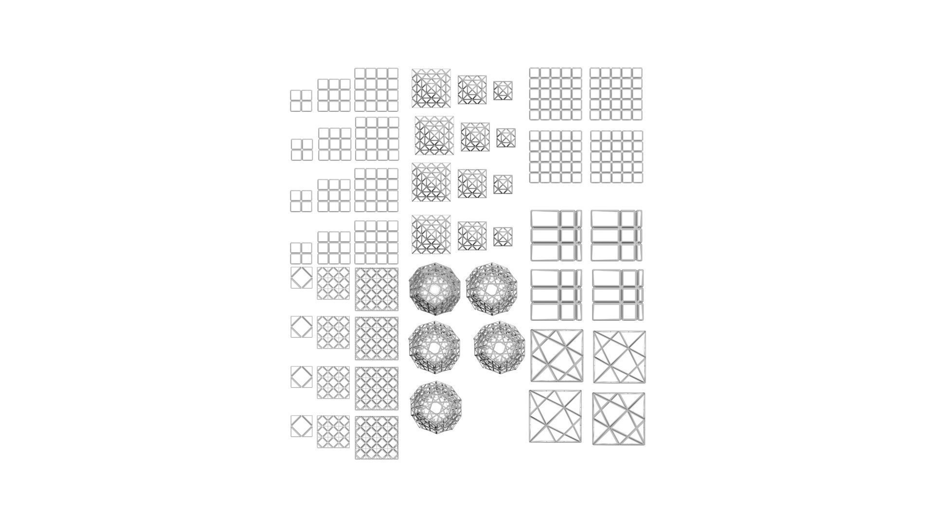 Rubiks Cube Set 3D model | CGTrader