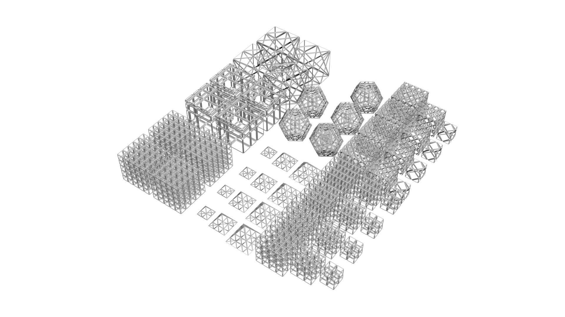 Rubiks Cube Set 3D model | CGTrader