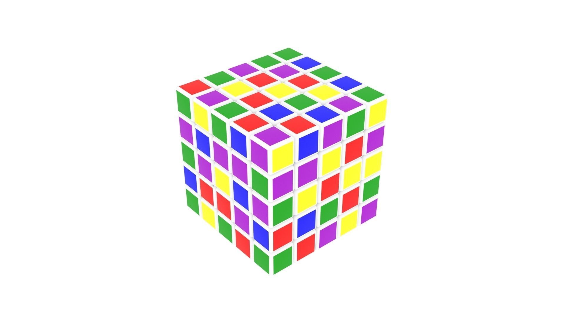 Rubiks Cube 5x5x5 3D model | CGTrader