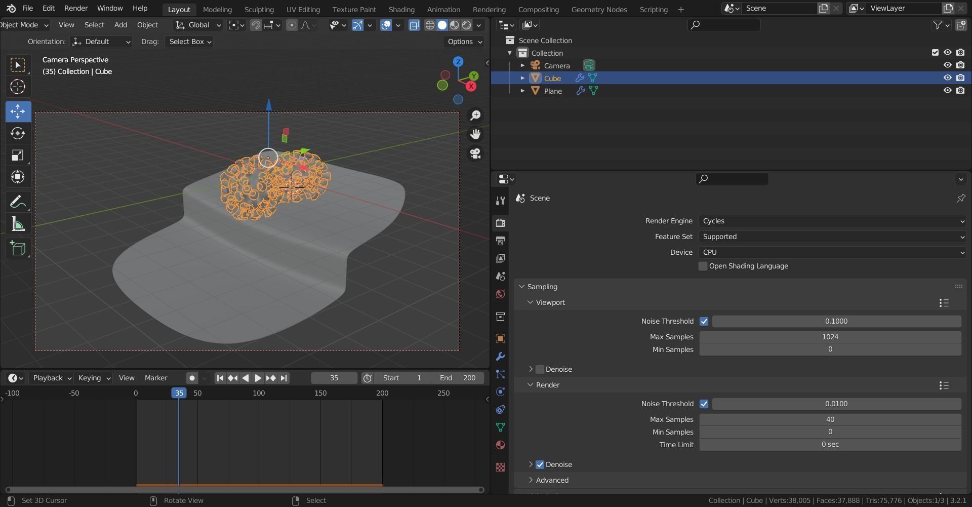 Soft body ball blender simulation free VR / AR / low-poly 3D model ...