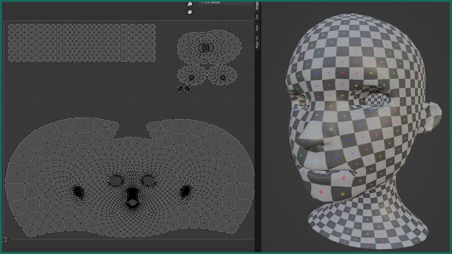 3D model Male Head Stylized Base mesh with Hair in blender curve VR / AR / low-poly | CGTrader