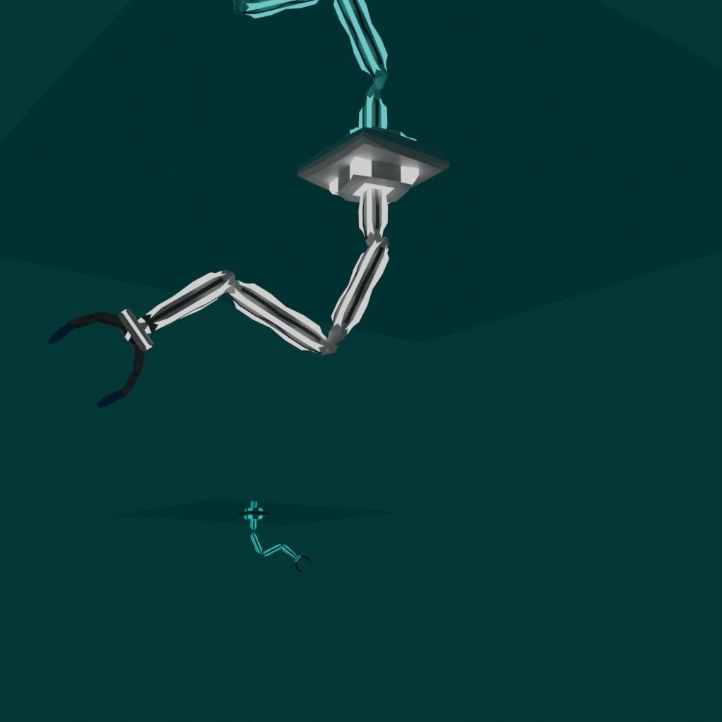 Robot arm grabber free VR / AR / low-poly 3D model rigged | CGTrader