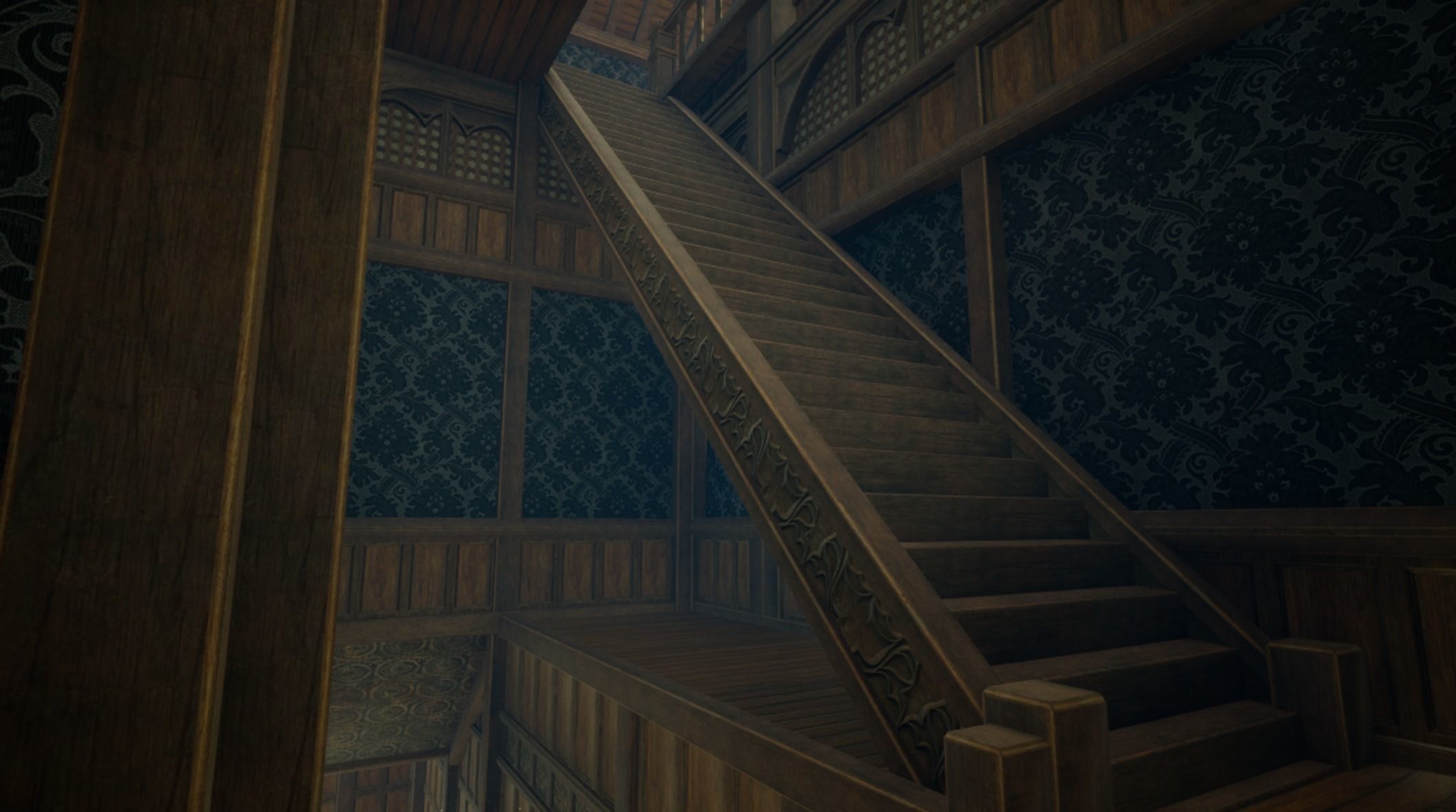 3D model Medieval House library- interior and exterior design VR / AR ...