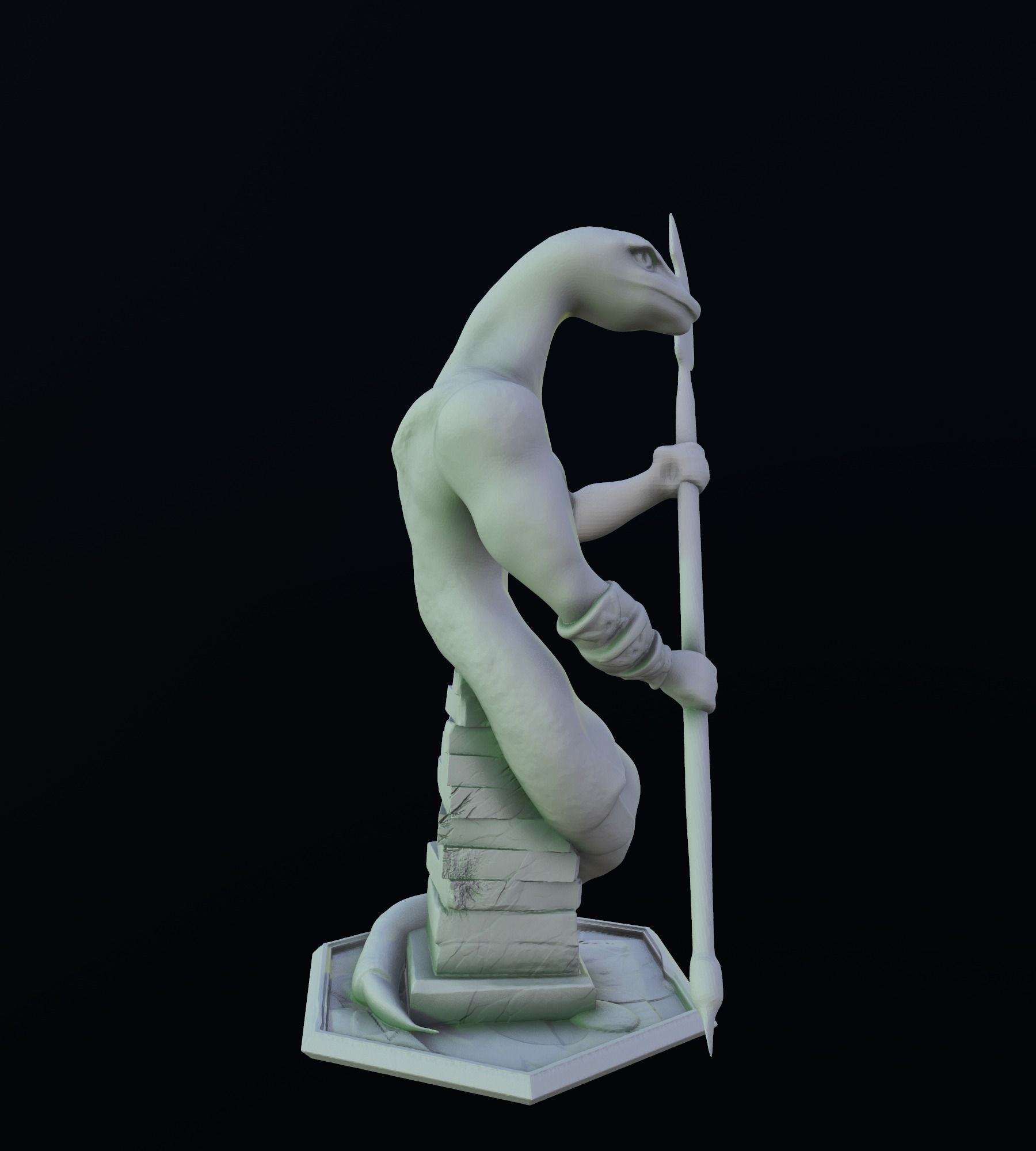 Dungeons and Dragons Yuan-ti Abomination 3D print model 3D model 3D ...