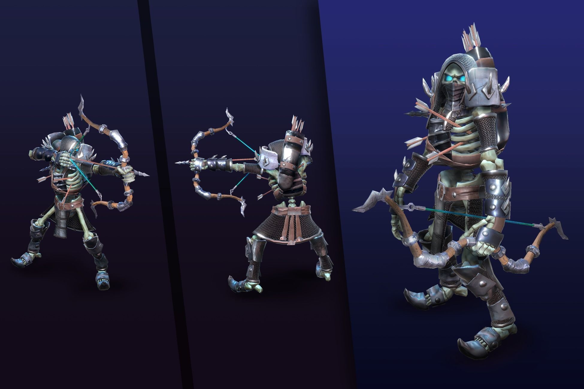 3D model Stylized Skeleton Archer VR / AR / low-poly | CGTrader