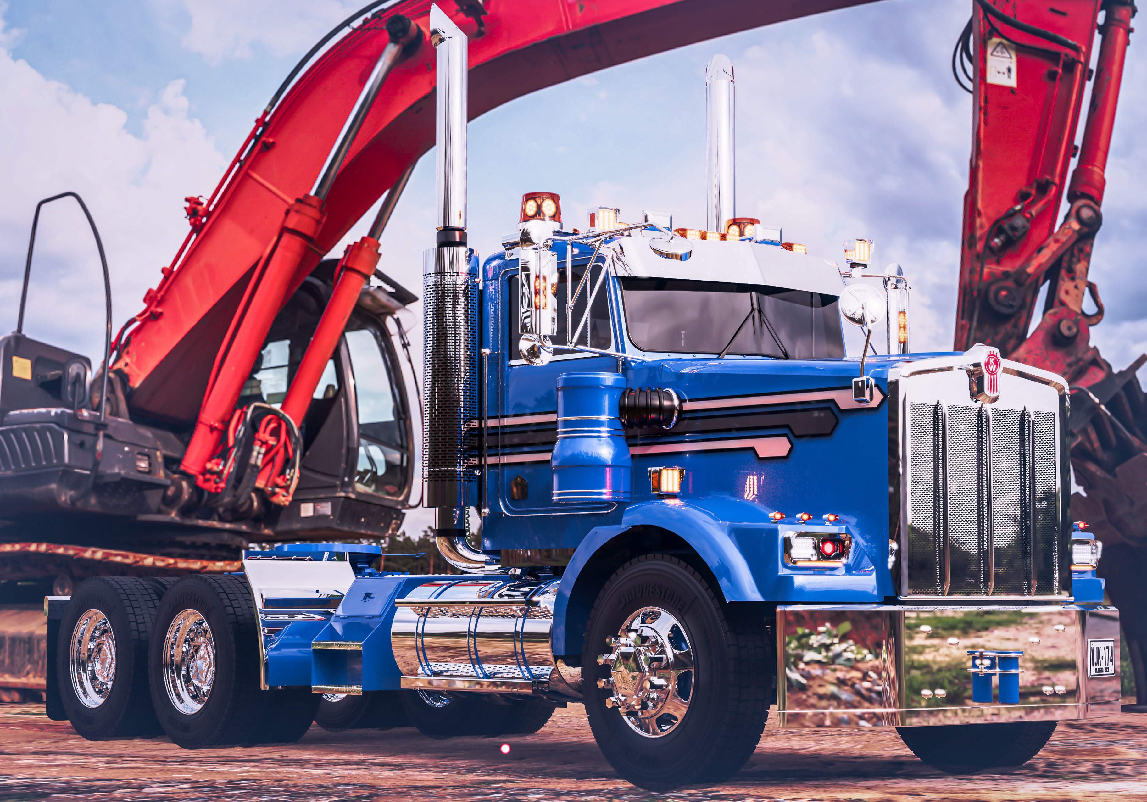 Kenworth T800 3D model | CGTrader