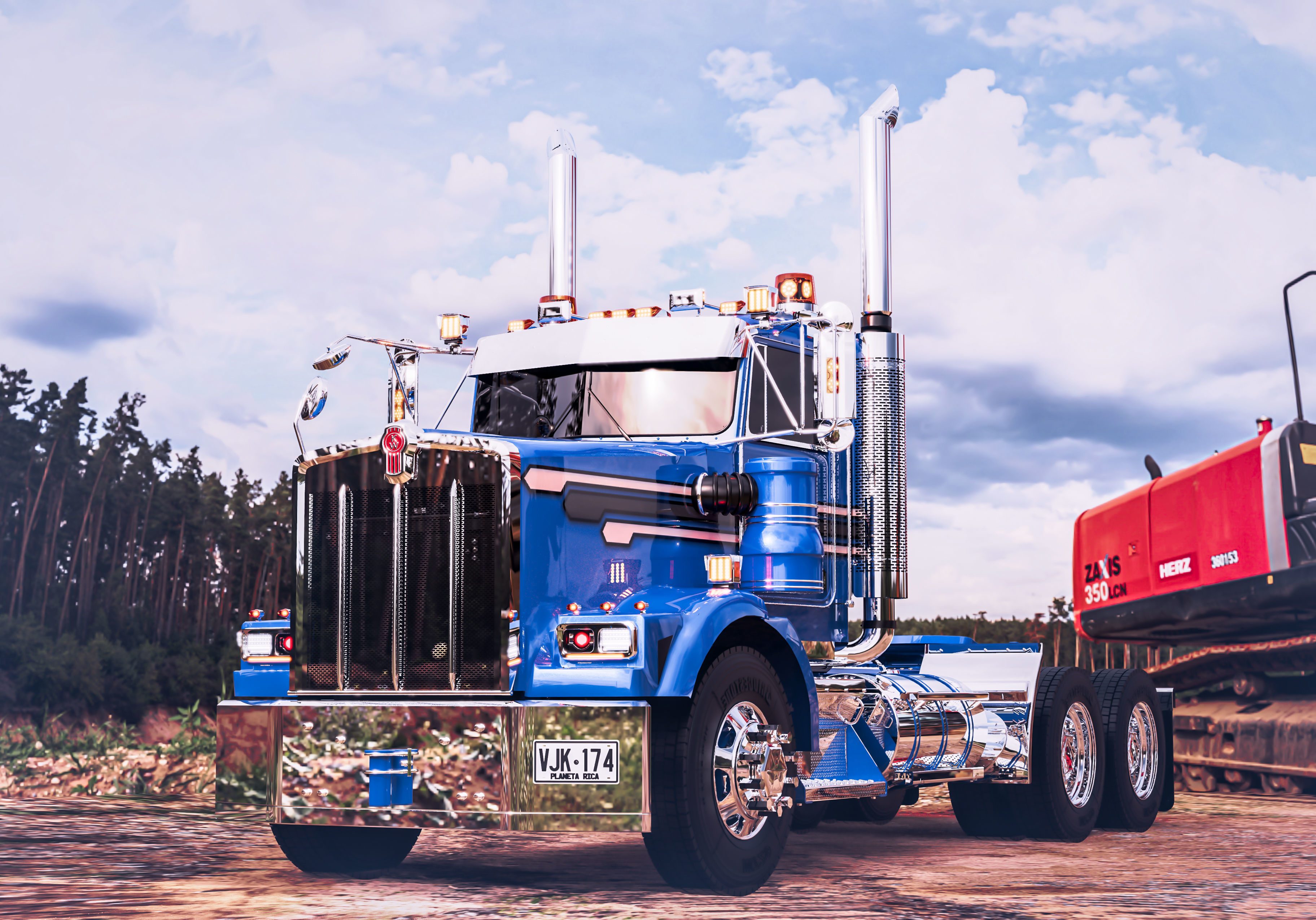 Kenworth T800 3D model | CGTrader