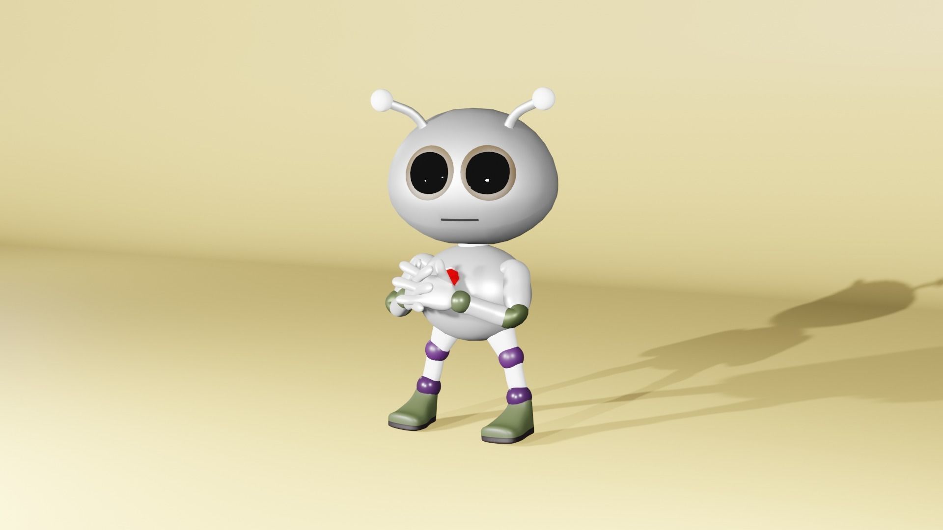 Cute Robot Cartoon Character 3D model rigged | CGTrader