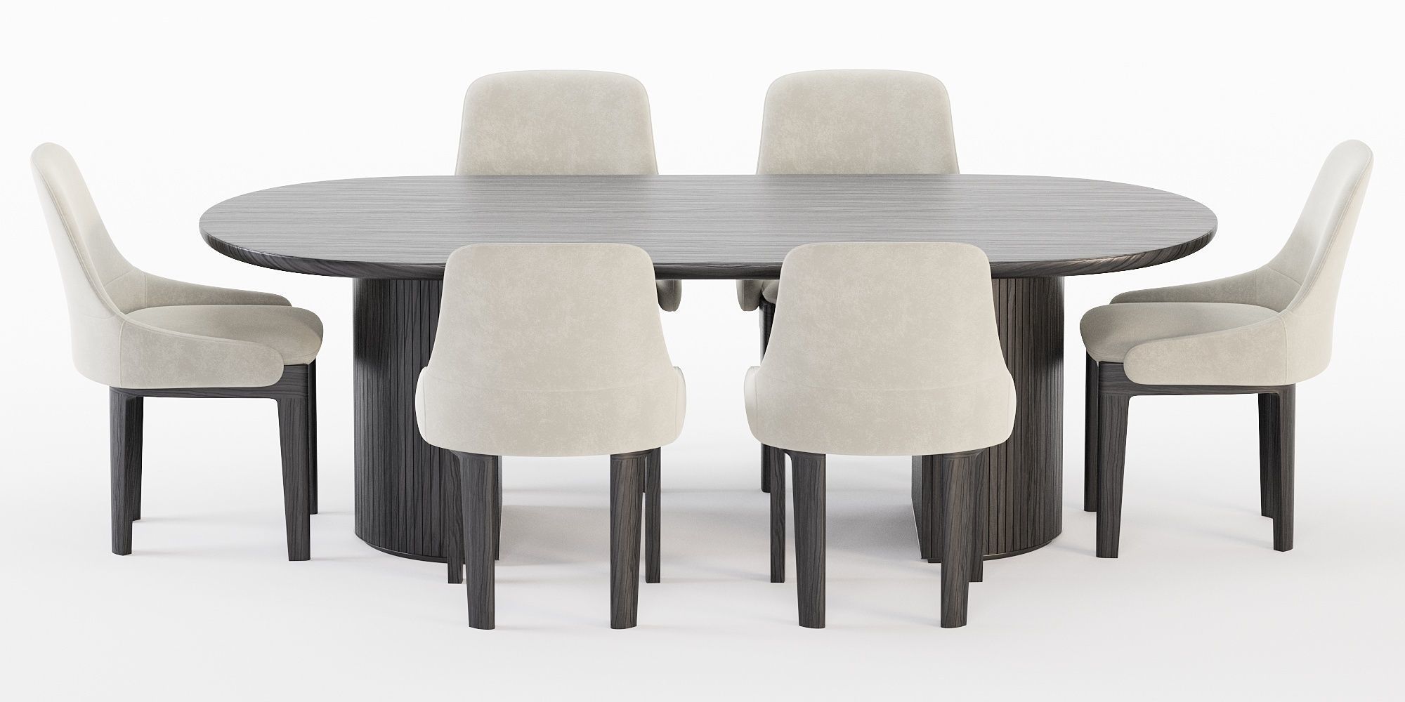 Denov dining chair set 3D model | CGTrader