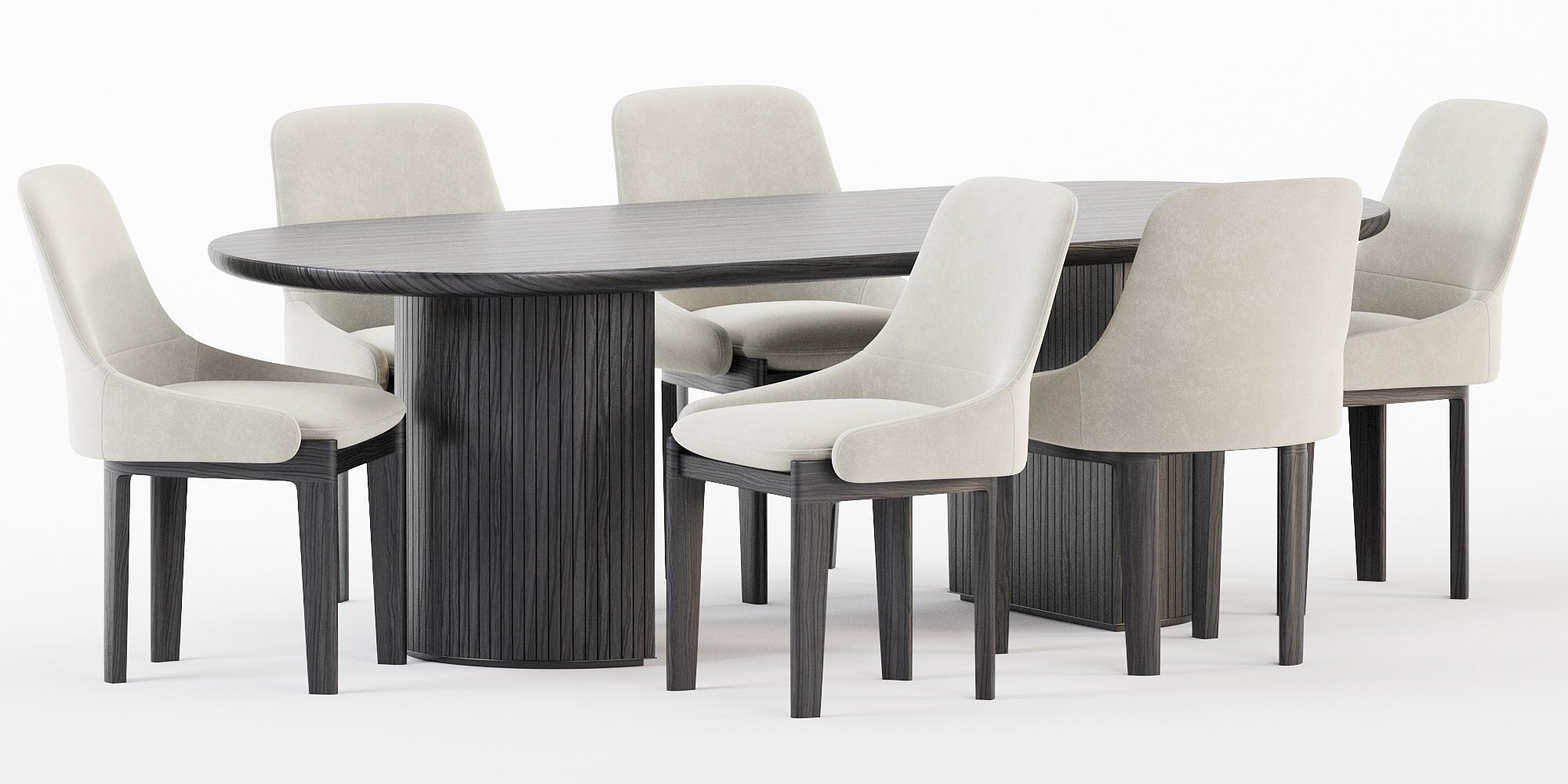 Denov dining chair set 3D model | CGTrader