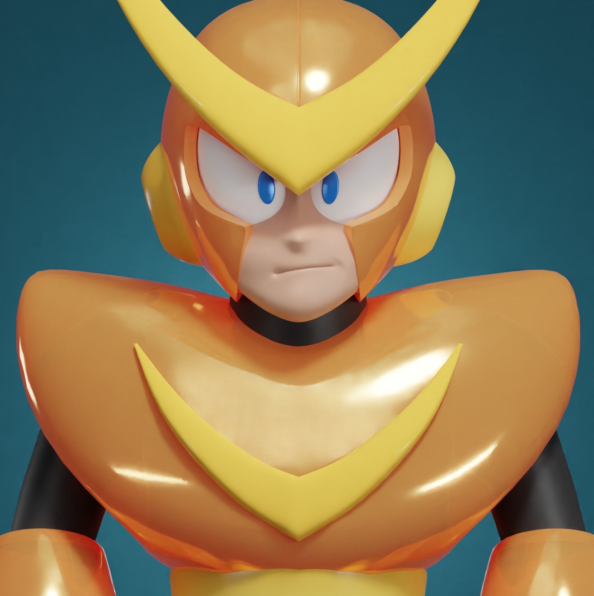 Quick Man Rockman Megaman 8bit famicom 3D model | CGTrader