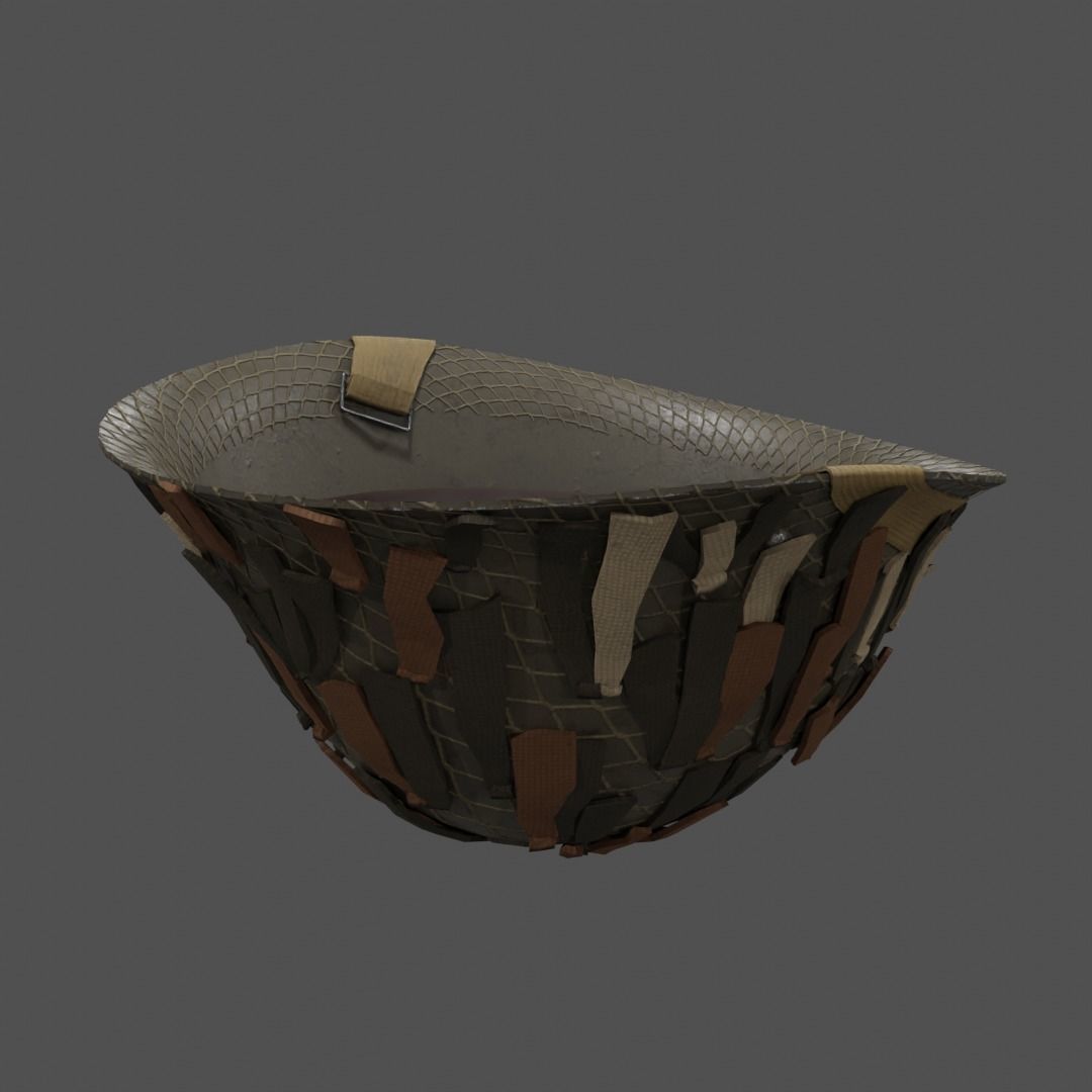 3D model Mk III Turtle helmet with Camouflage VR / AR / low-poly | CGTrader