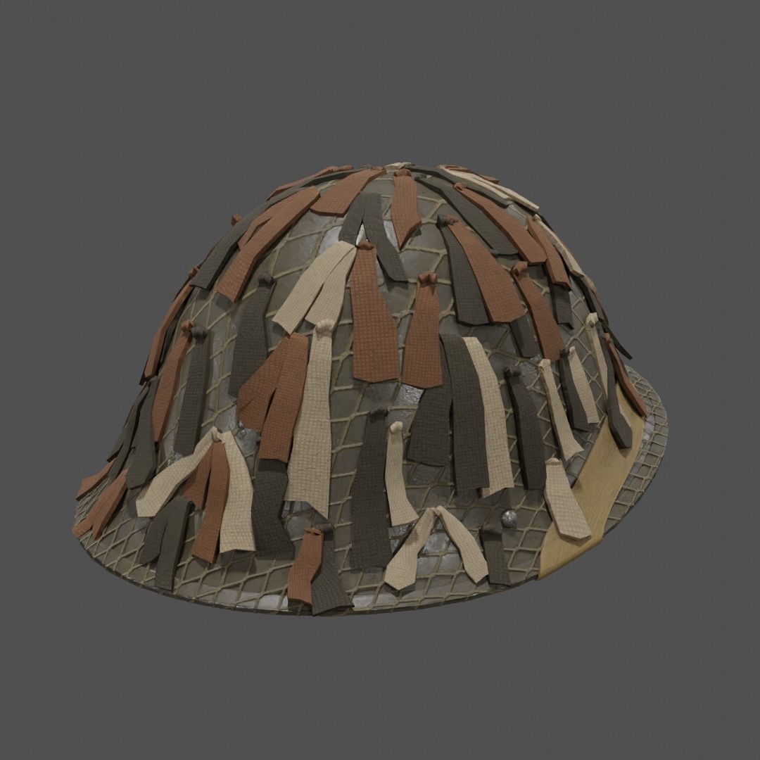 3D model Mk III Turtle helmet with Camouflage VR / AR / low-poly | CGTrader