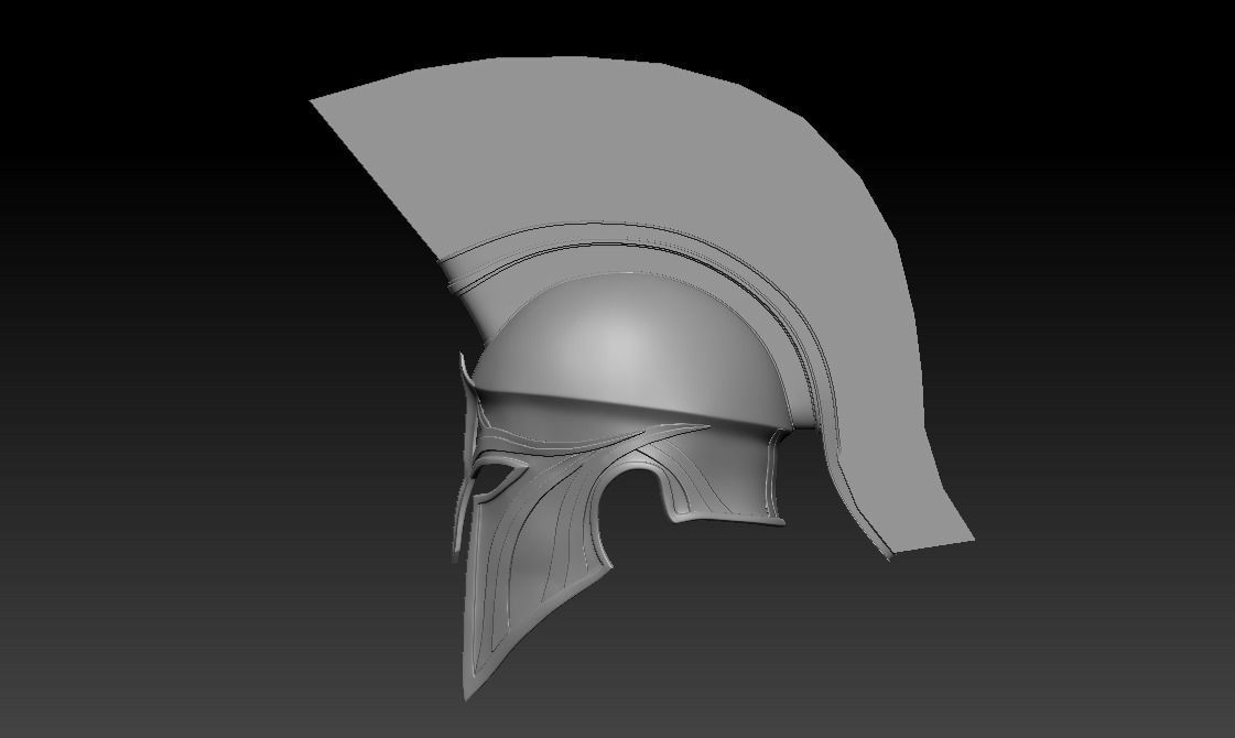 High-poly model Spartan helm 3D model | CGTrader