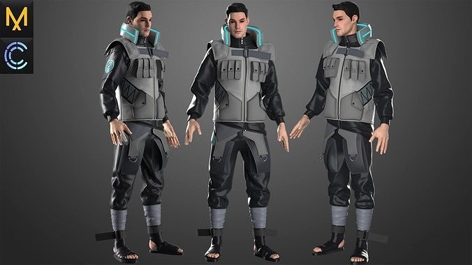 Male Cyberpunk Fashion