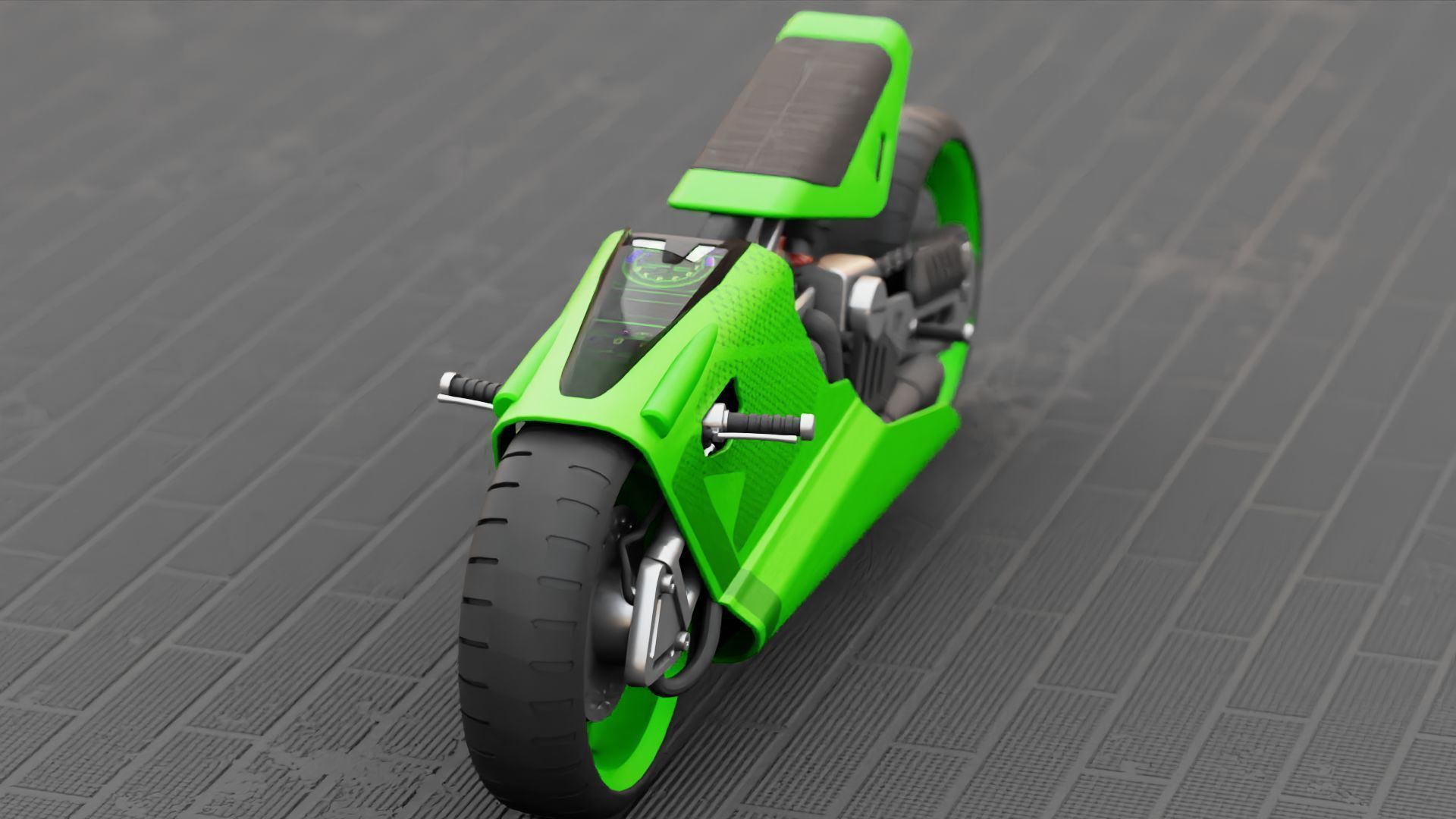 ELECTRIC MOTORCYCLE V400 rigged 3D model rigged | CGTrader