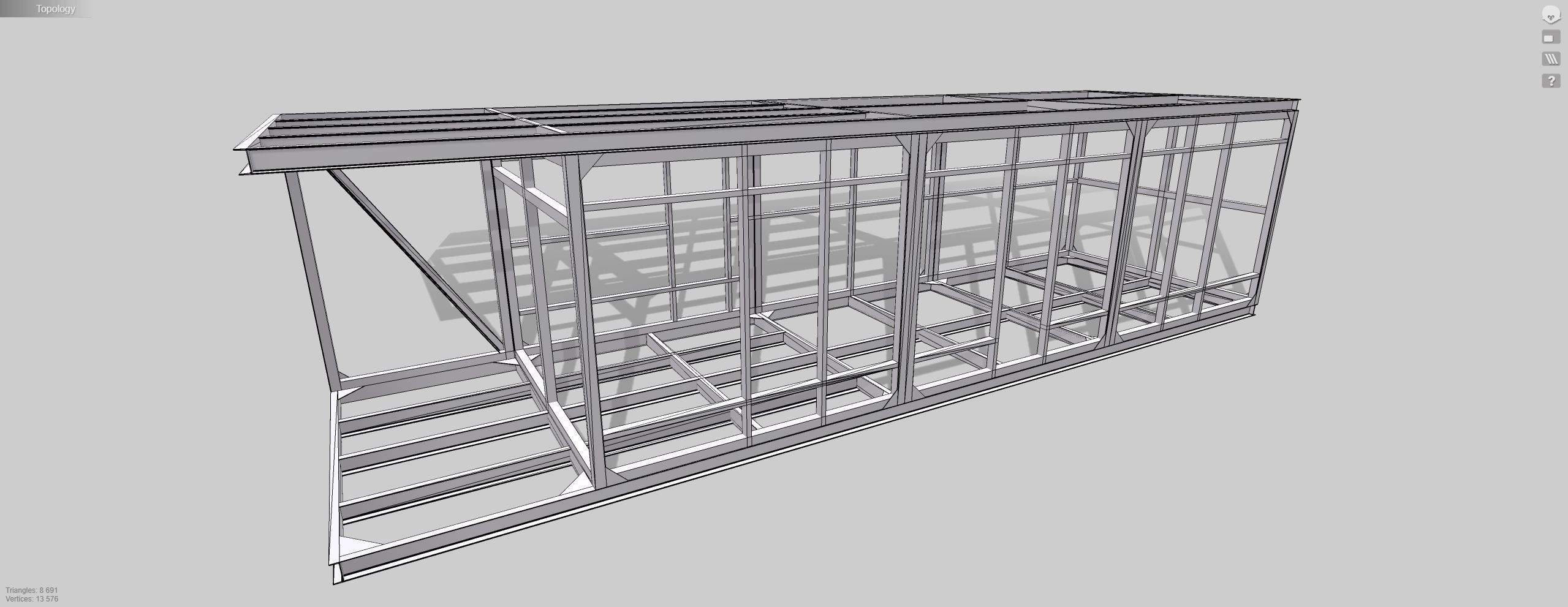 Metal frame house 3D model | CGTrader