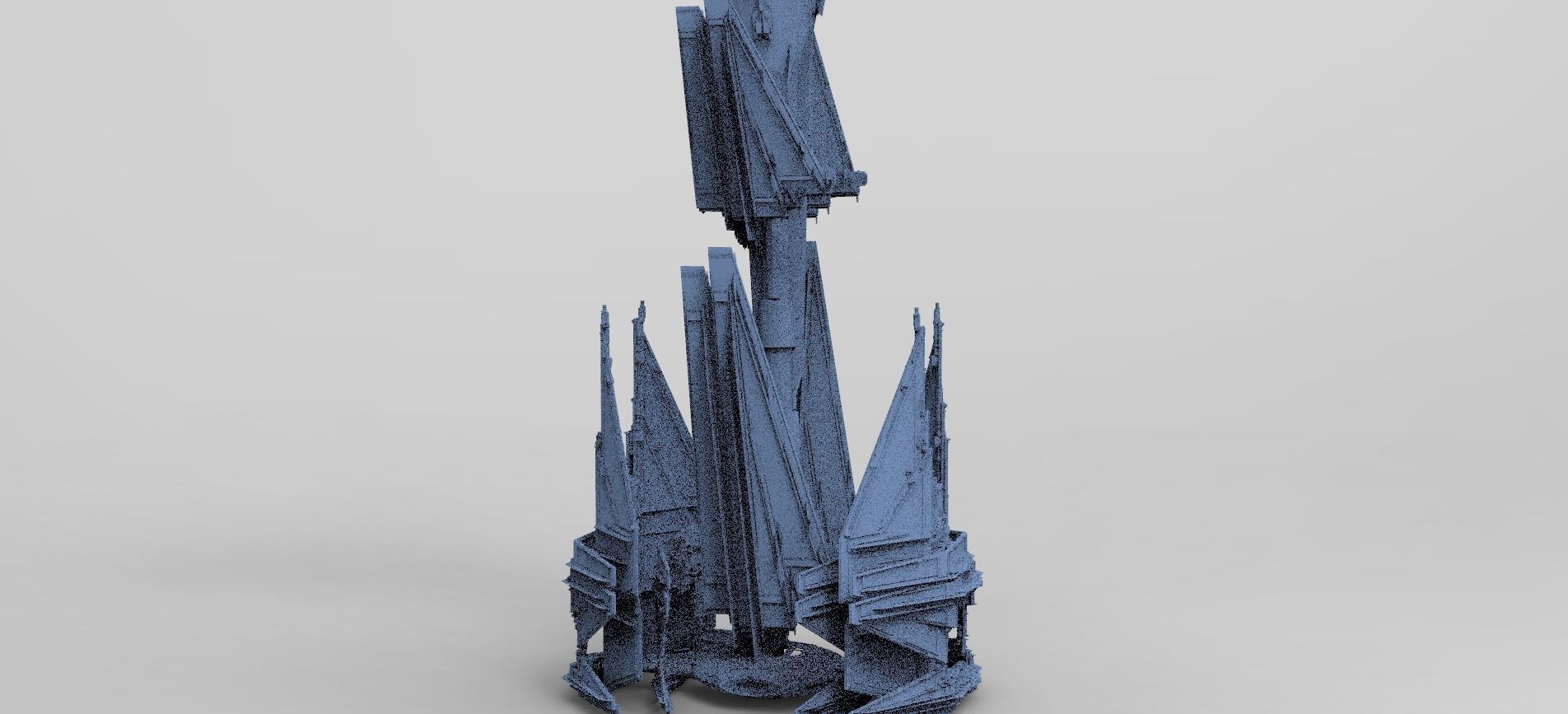 Sci-Fi Ocean Tech ship barrior Shield 3 Designs 3D model | CGTrader