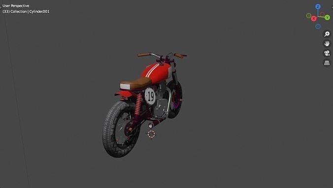 3D model Yawa Bike Low Poly Bike VR / AR / low-poly | CGTrader