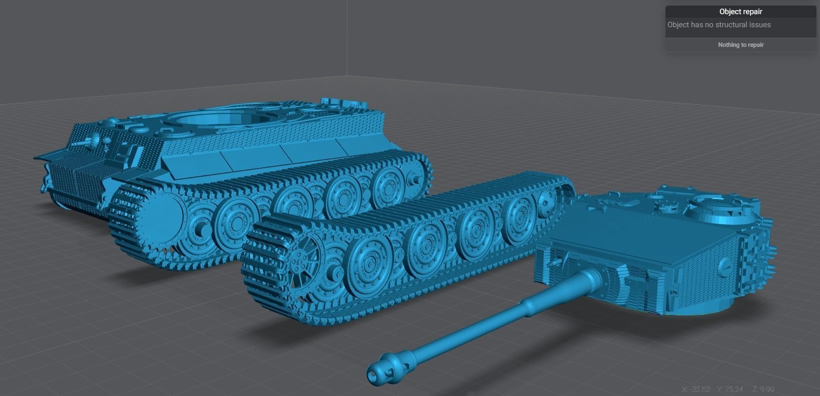 Tiger Late Zimmerit Scale model 3D model 3D printable | CGTrader
