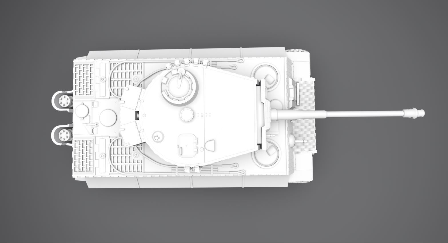Tiger Late Zimmerit Scale model 3D model 3D printable | CGTrader