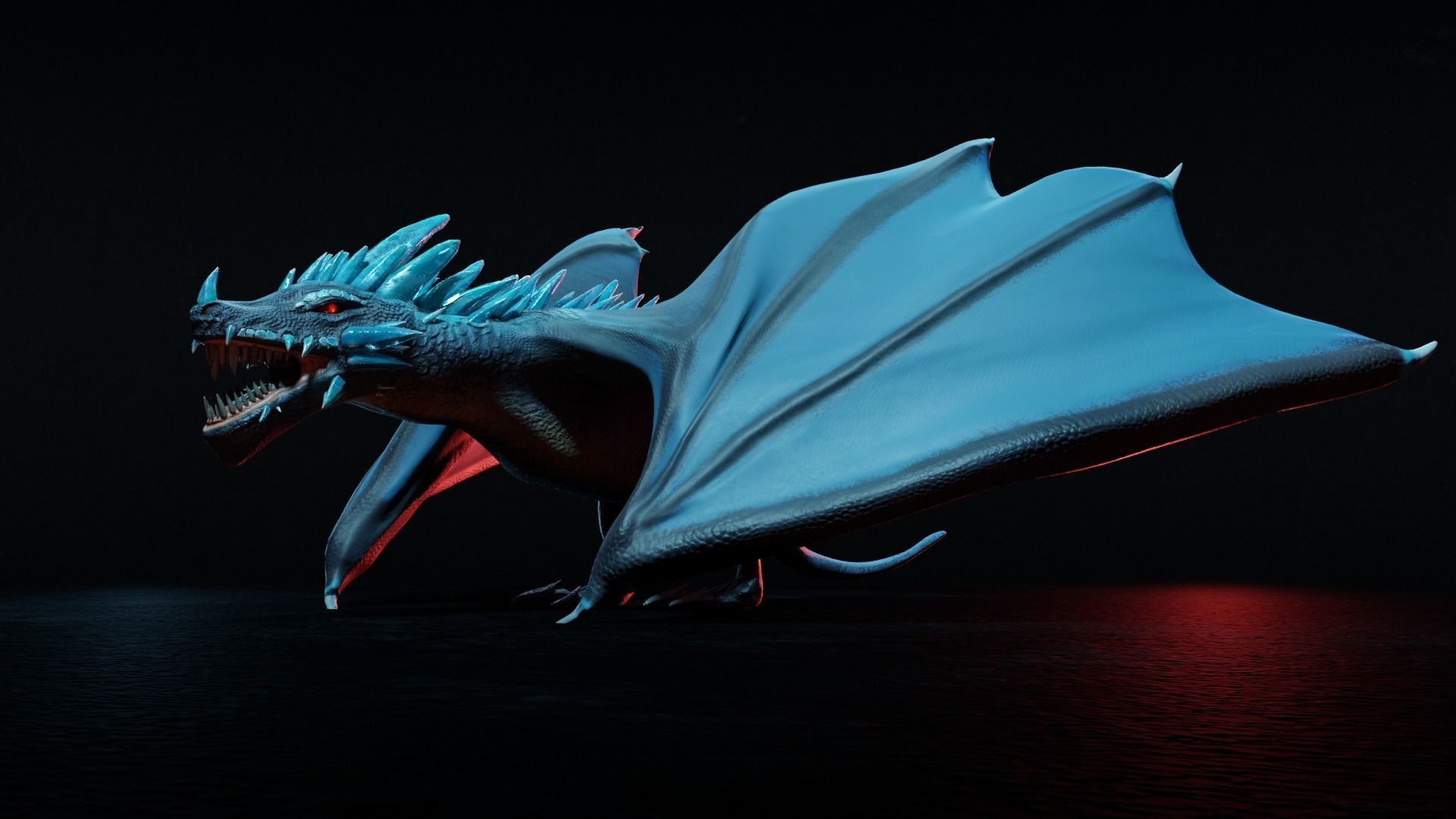 3D model Crystal Dragons VR / AR / low-poly | CGTrader