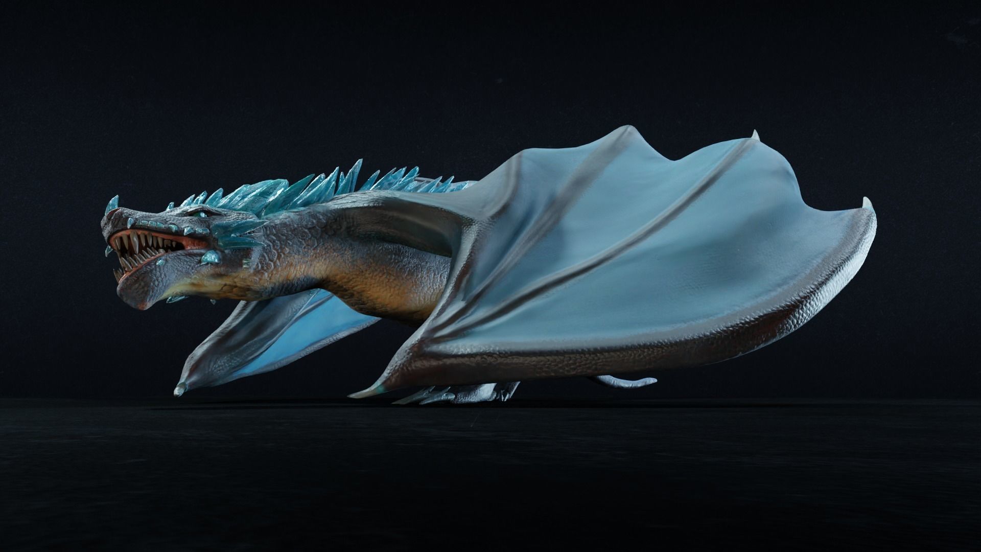 3D model Crystal Dragons VR / AR / low-poly | CGTrader