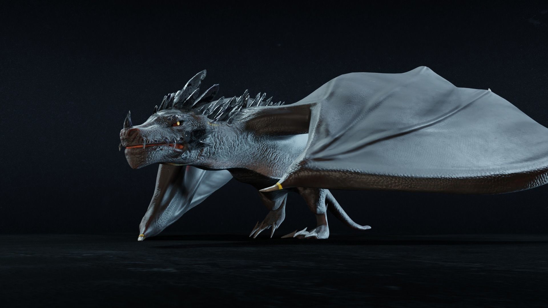 3D model Crystal Dragons VR / AR / low-poly | CGTrader