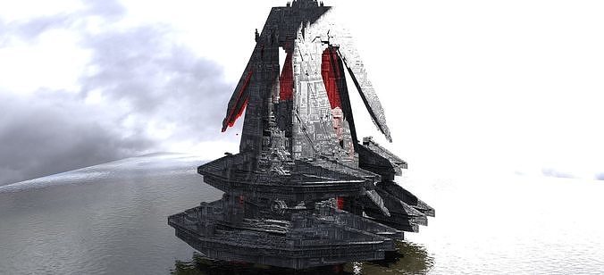 Sci-Fi Drake interceptor Ship 6 3D model | CGTrader