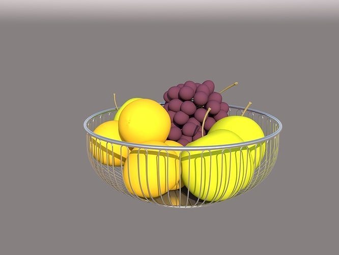 fruit bowl 3d model 3D model animated | CGTrader