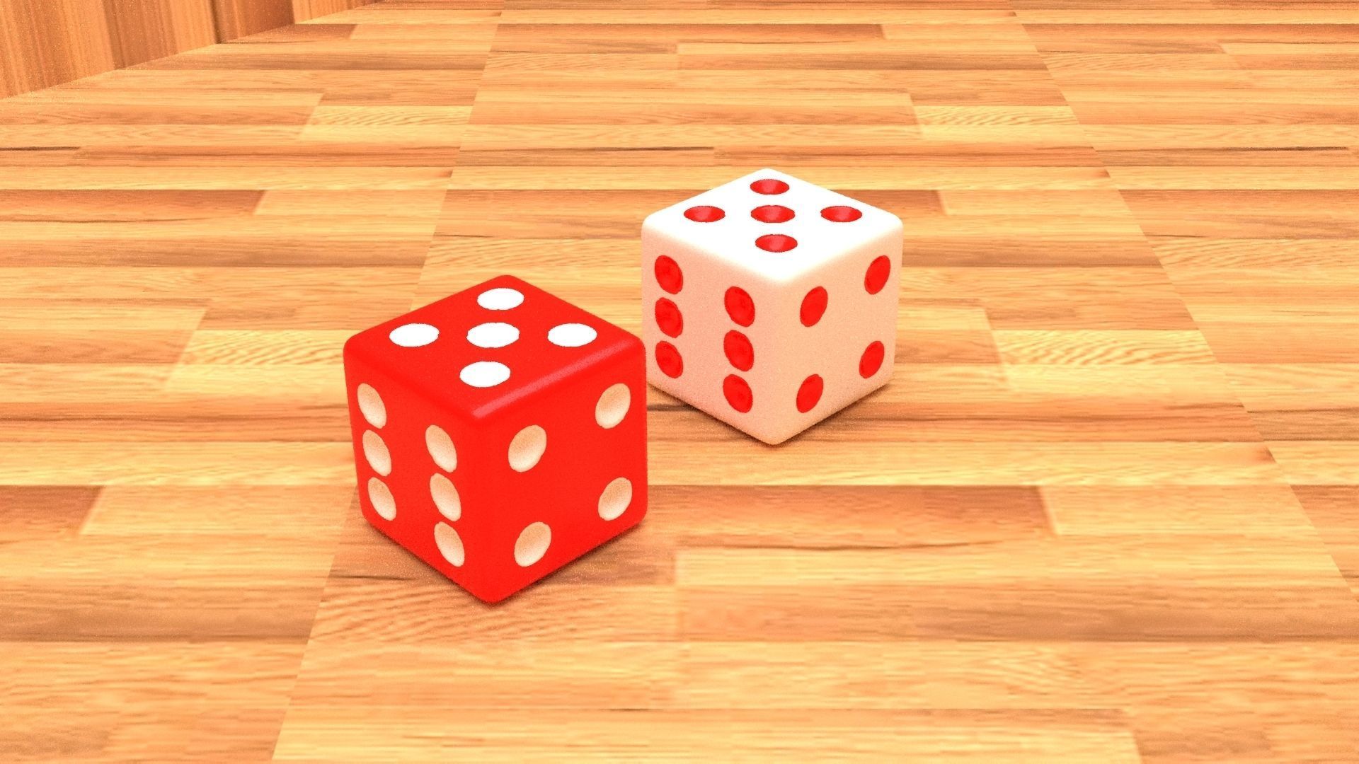 6 Edged Dices 3D model 3D printable | CGTrader