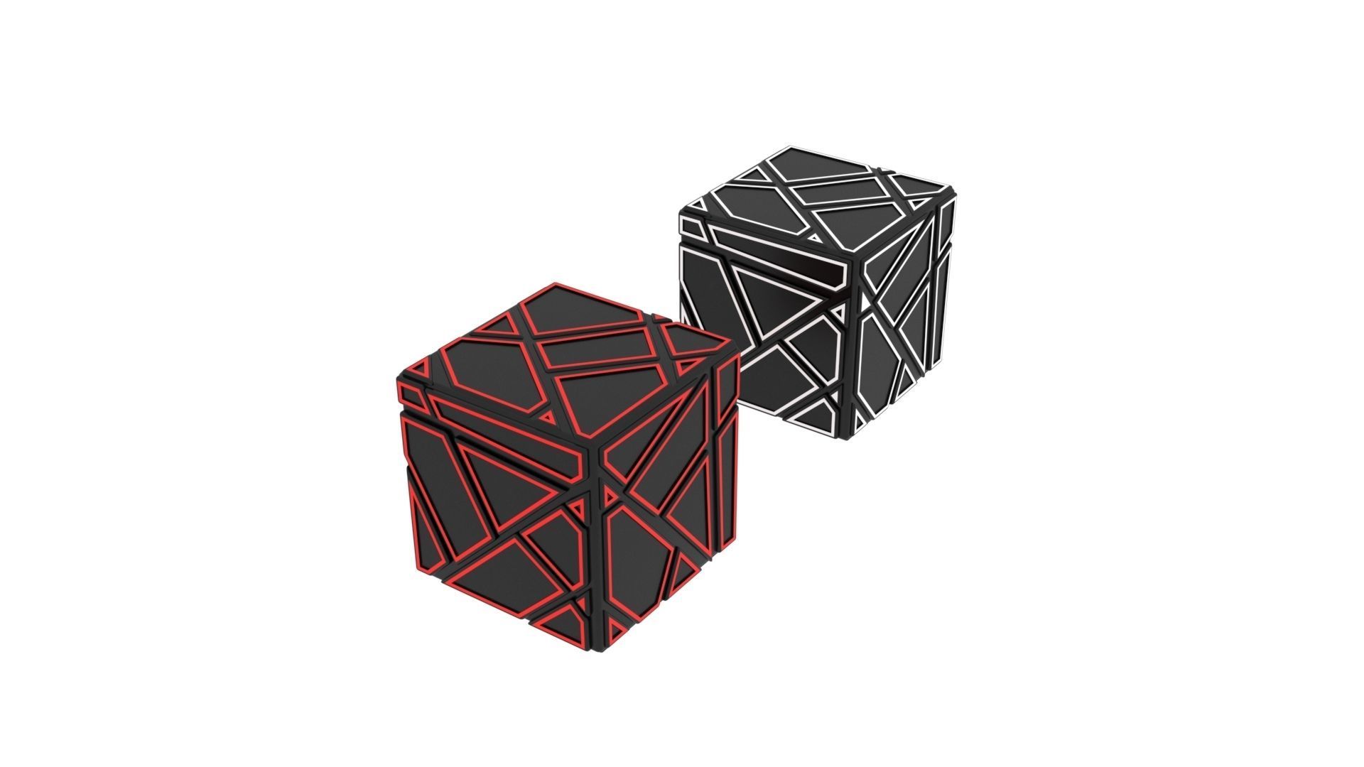 Ghost Cubes 3D model | CGTrader
