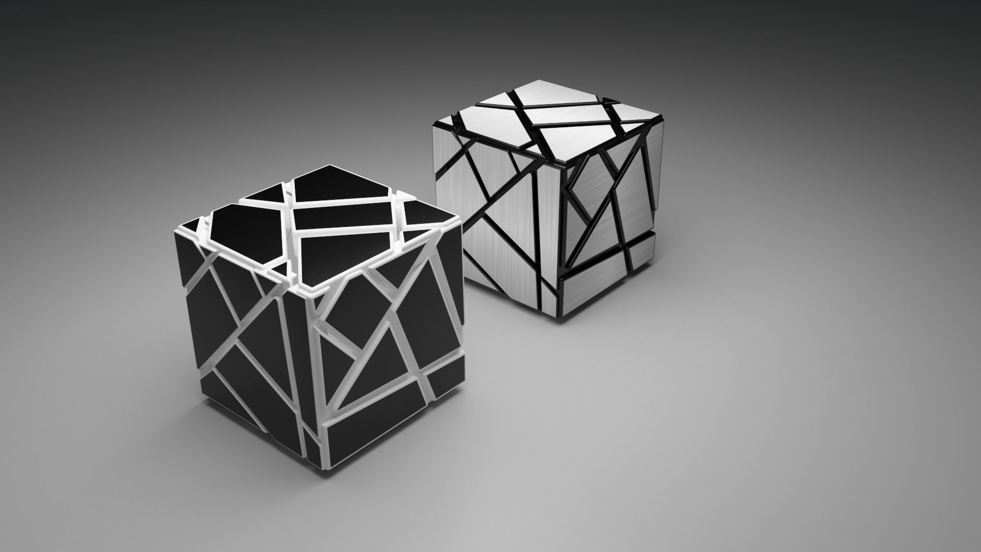 Ghost Cubes 3D model | CGTrader