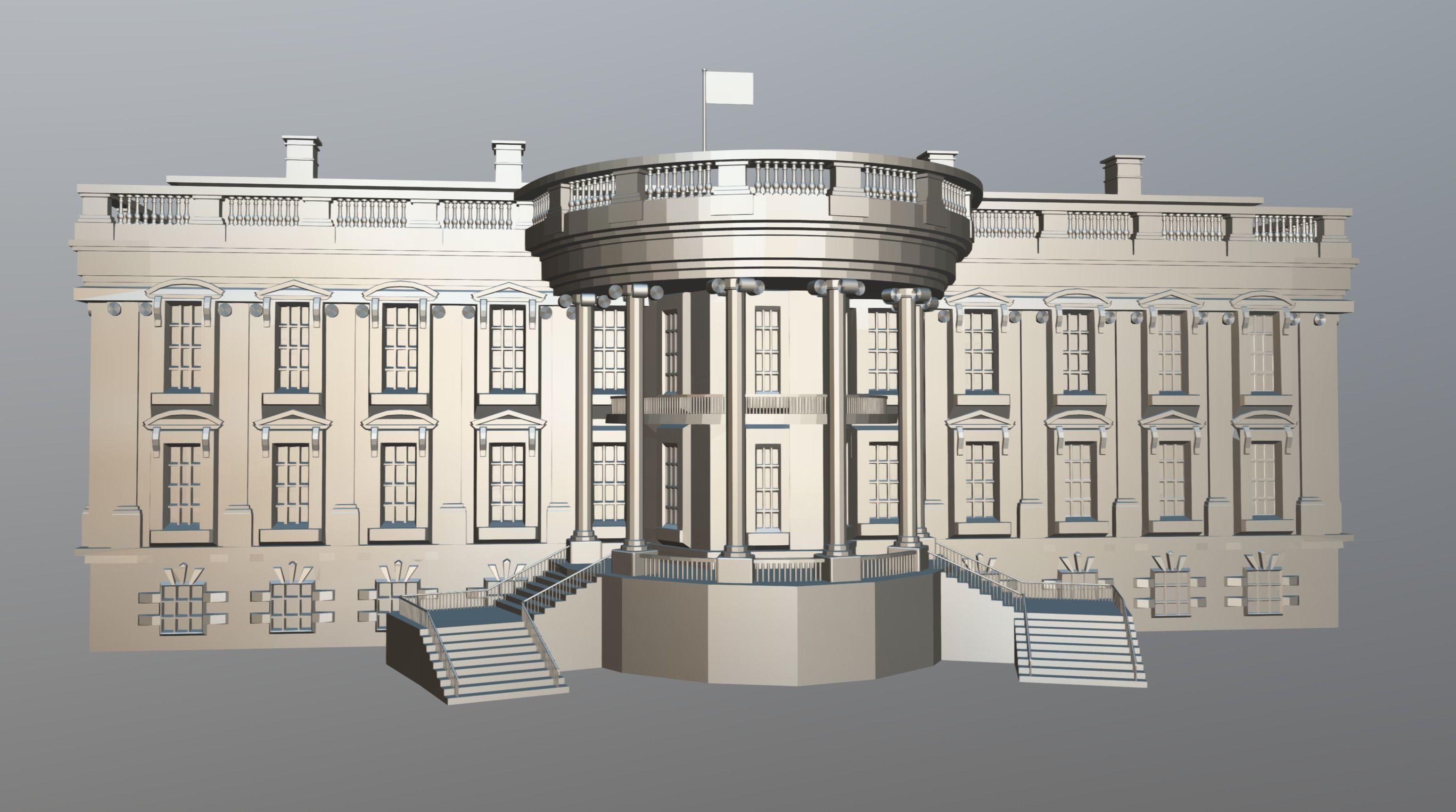 White House 3D model | CGTrader