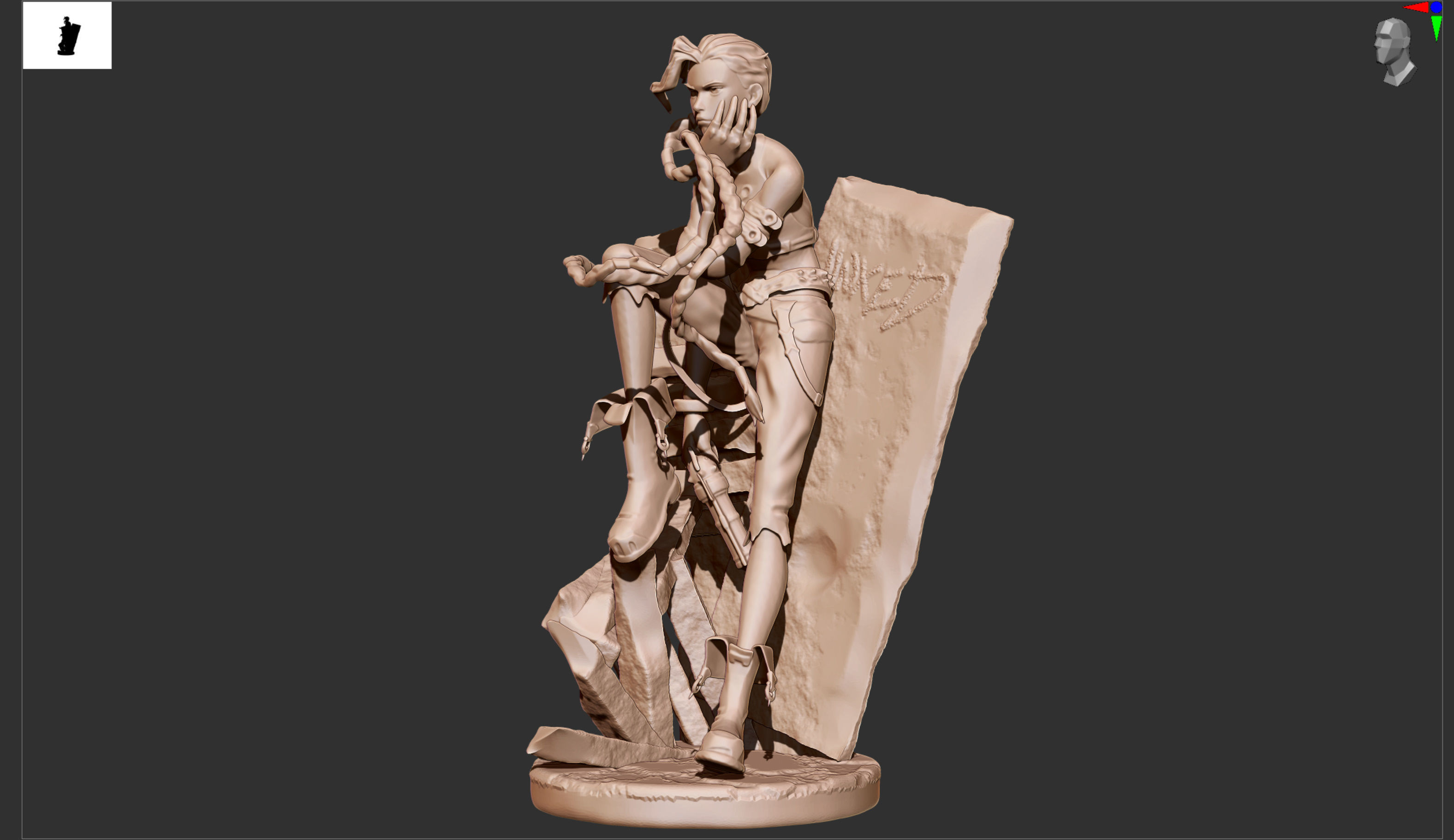League of Legends Arcane Jinx 3D model 3D printable | CGTrader