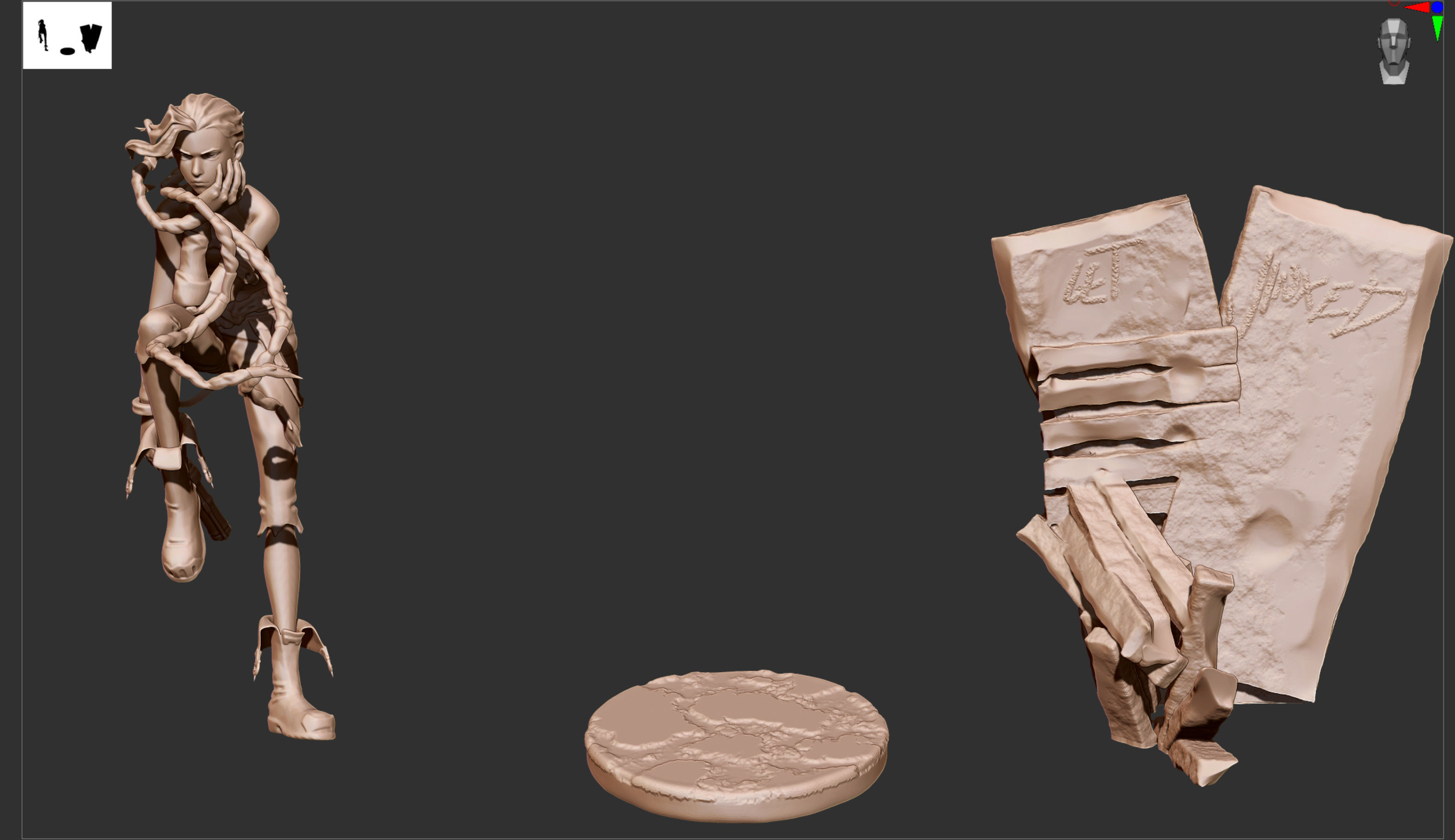 League of Legends Arcane Jinx 3D model 3D printable | CGTrader