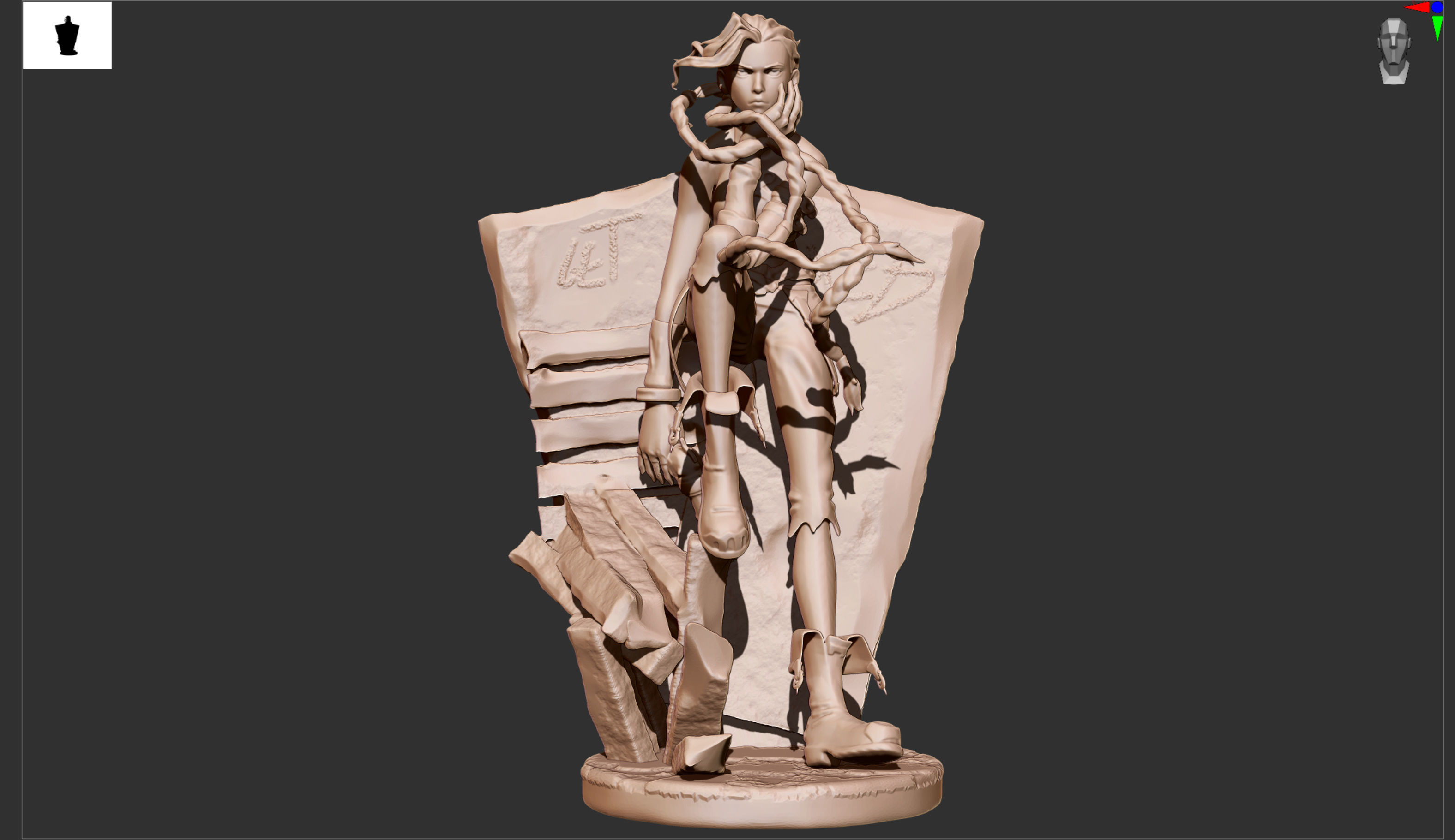 League of Legends Arcane Jinx 3D model 3D printable | CGTrader
