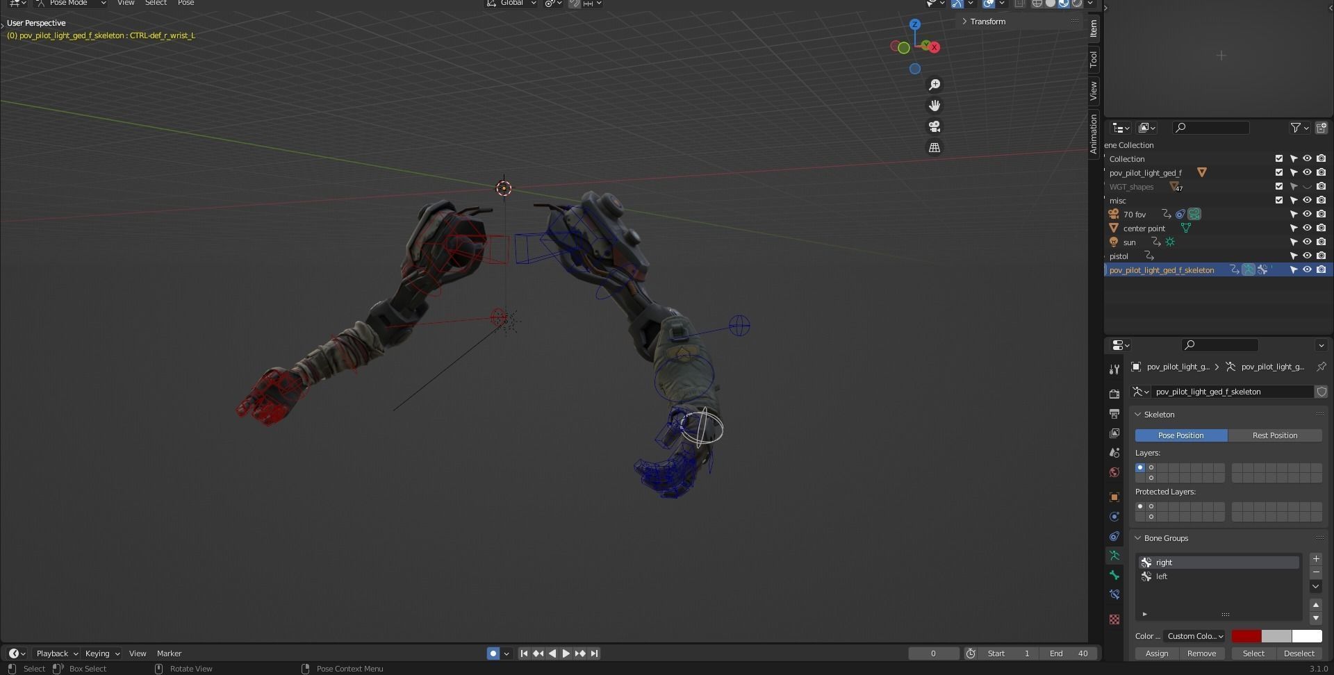 FPS Arms free VR / AR / low-poly 3D model rigged | CGTrader