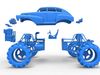 Diecast Mud truck 3 Scale 1 to 25 3D model 3D printable | CGTrader
