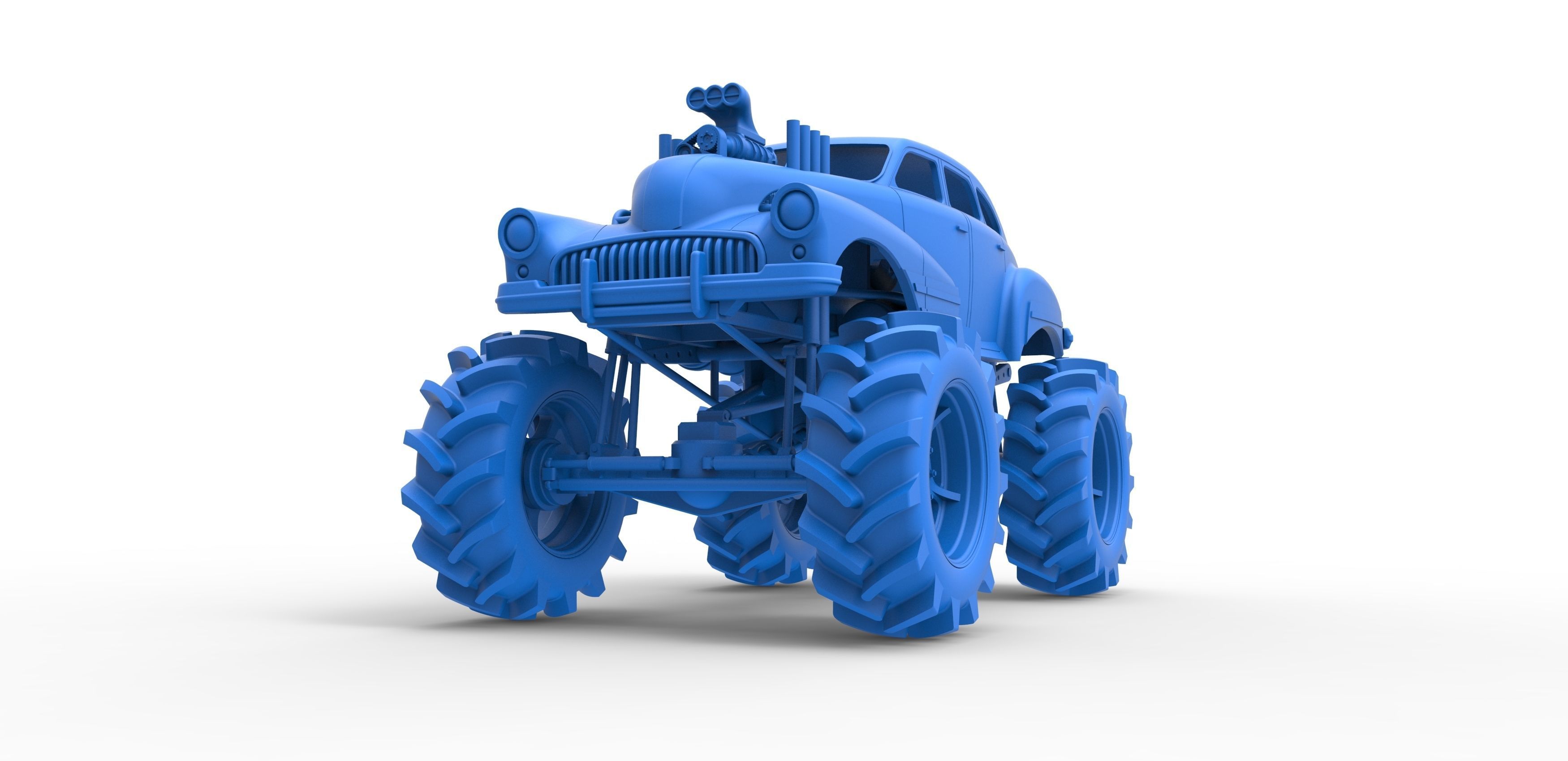 Diecast Mud truck 3 Scale 1 to 25 3D model 3D printable | CGTrader