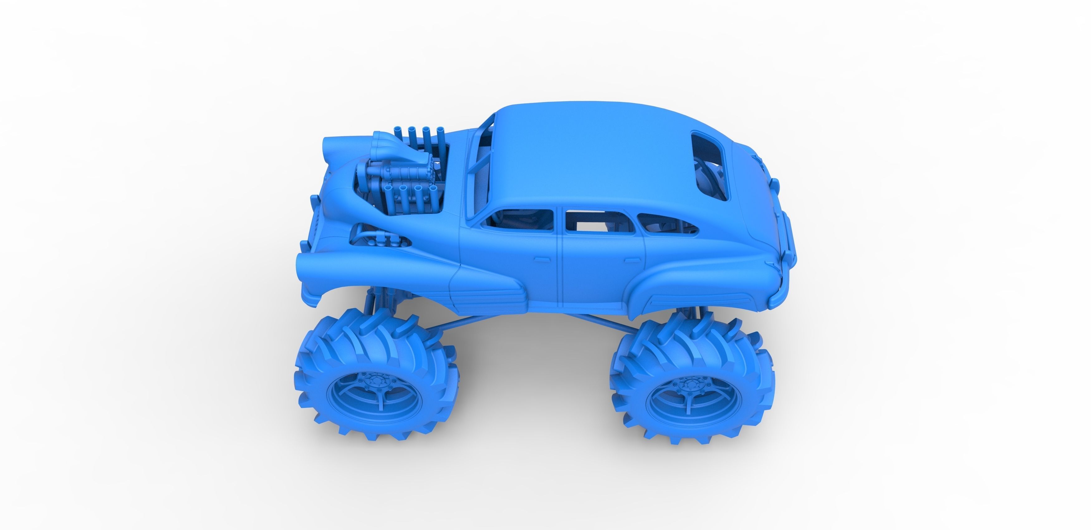 Diecast Mud truck 3 Scale 1 to 25 3D model 3D printable | CGTrader
